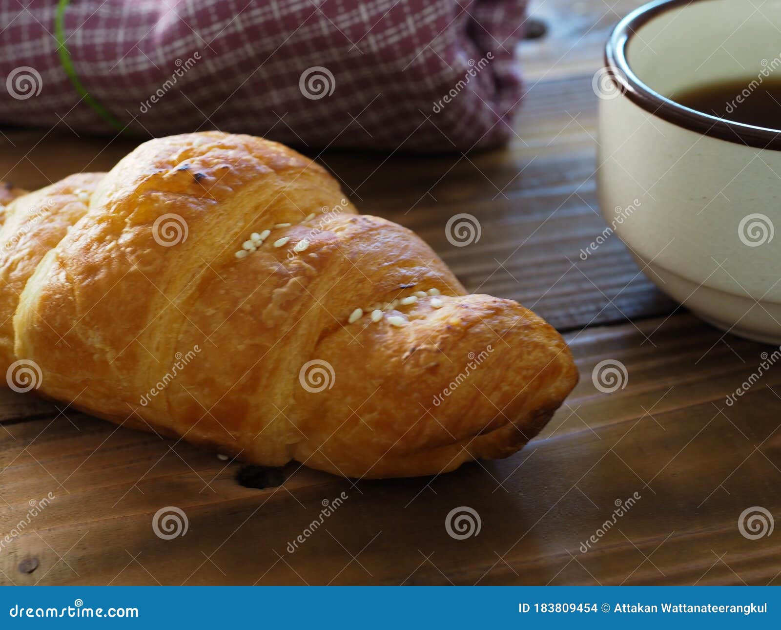 Croissant Meals during Rush Hour Stock Photo - Image of meal, food ...