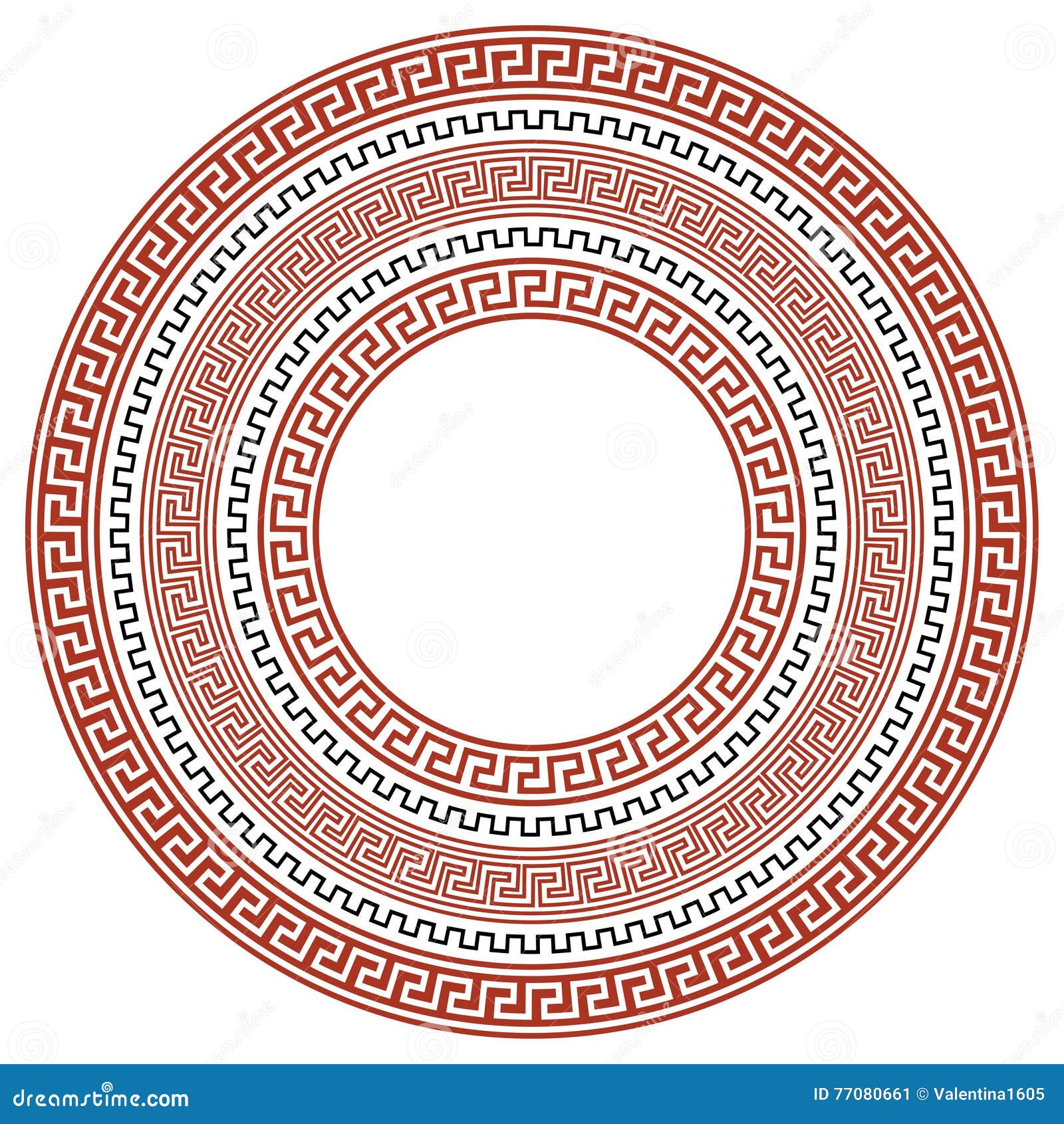 Meander frames stock vector. Illustration of traditional - 77080661