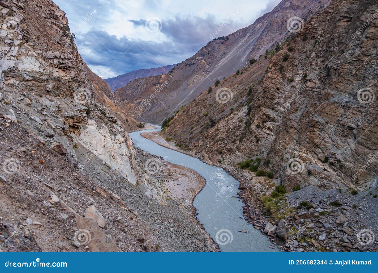 Meander stock photo. Image of convex, geologist, canyon - 206682344