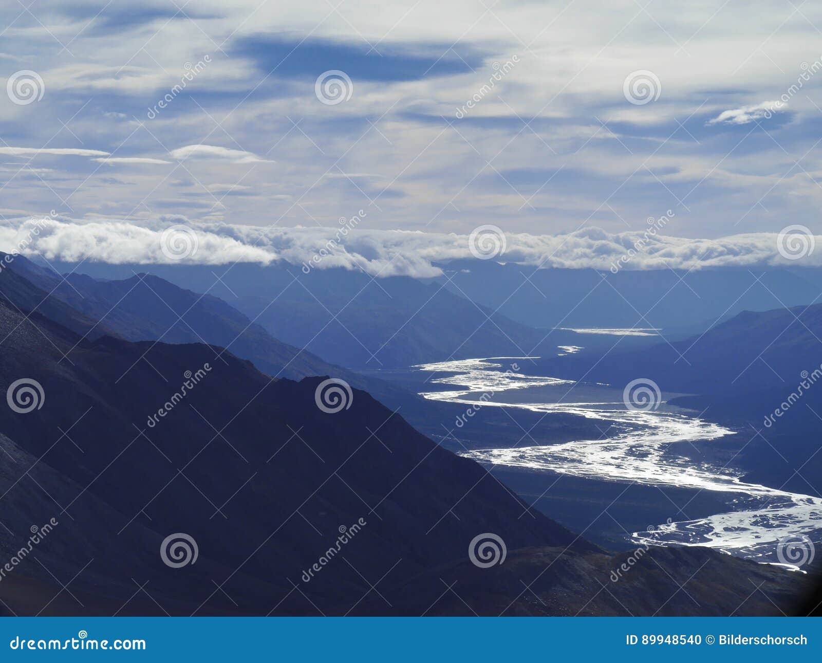 Meander river stock photo. Image of rocks, outdoor, alaska - 89948540
