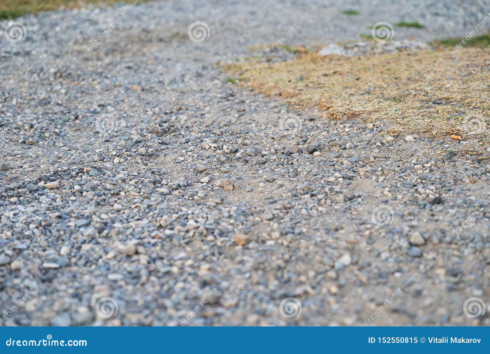 Meandering Walking Path Out of Gravel , Selective Focus Stock Image ...