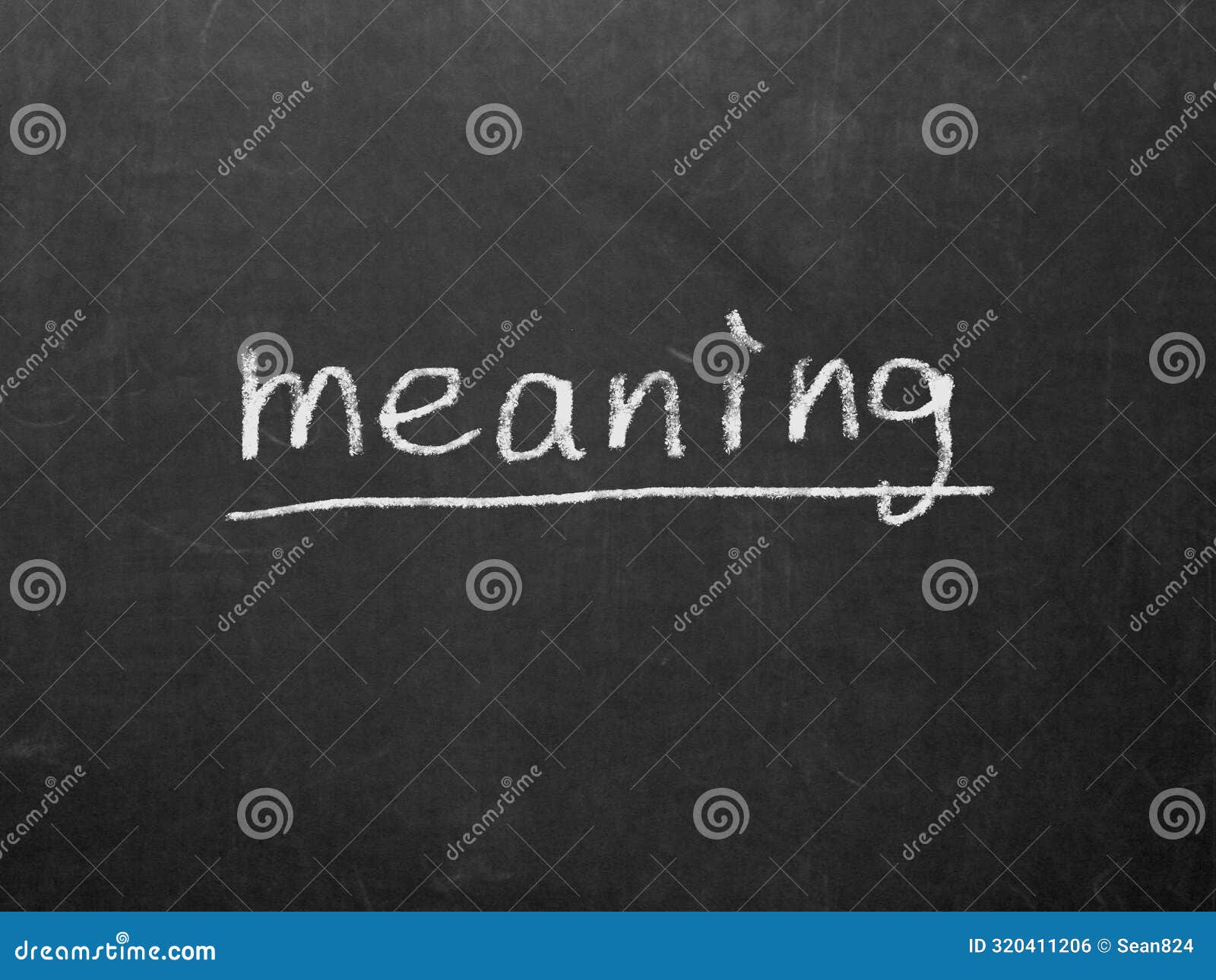 Meaning Concept Word stock photo. Image of blackboard - 320411206