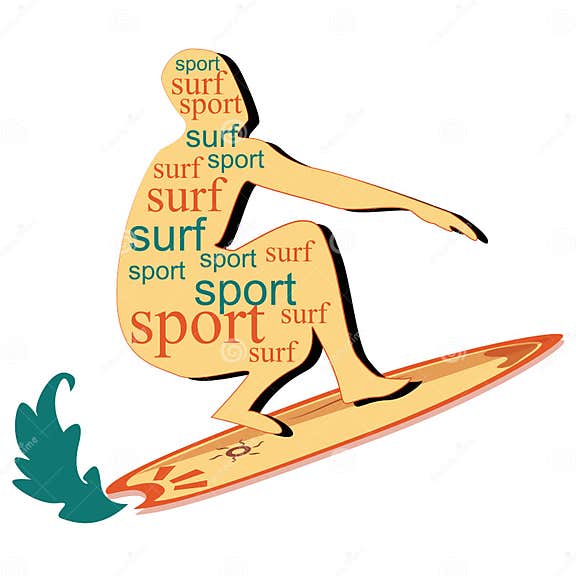 The meaning of surf stock vector. Illustration of surf - 33042019
