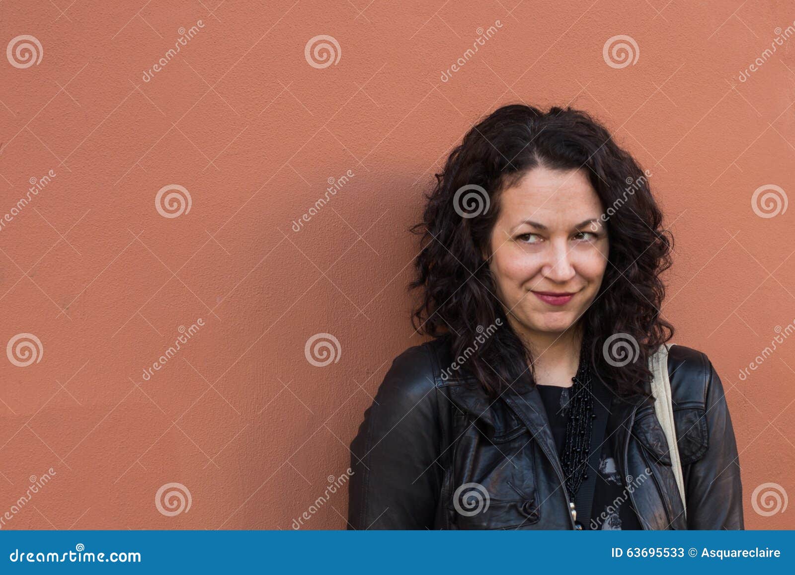 Meaningful look stock image. Image of orange, female - 63695533