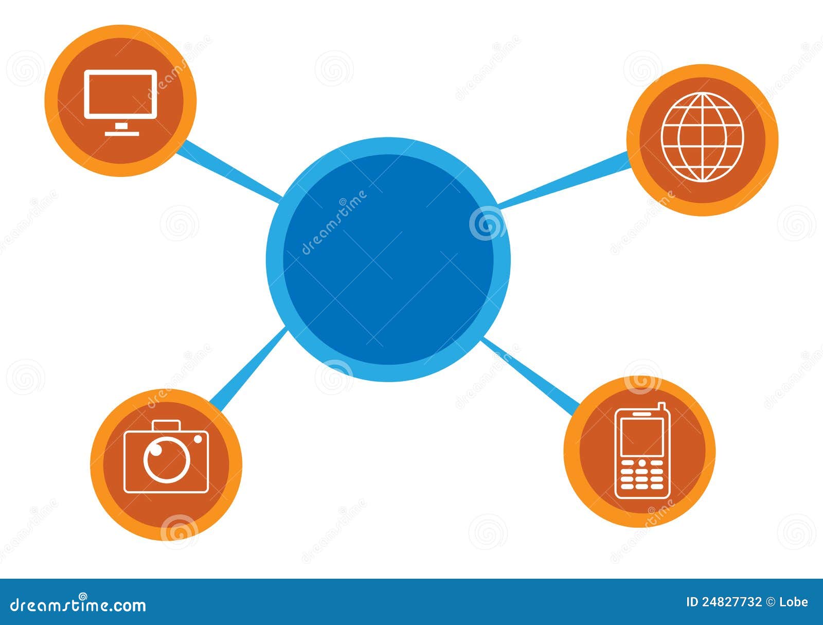 Means of communication stock vector. Illustration of internet - 24827732