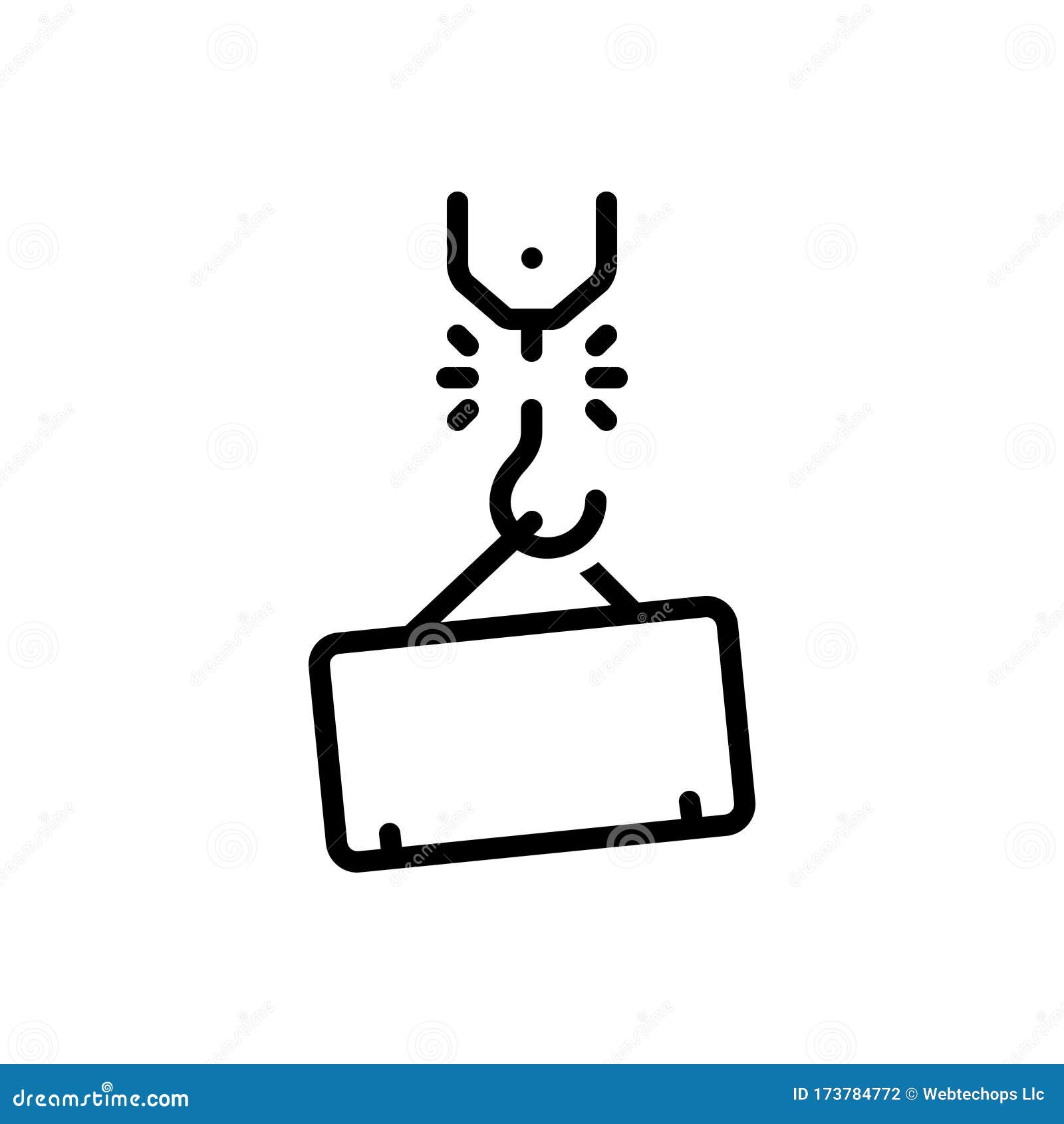 Black Line Icon for Meanwhile, for Now and Moment Stock Illustration ...