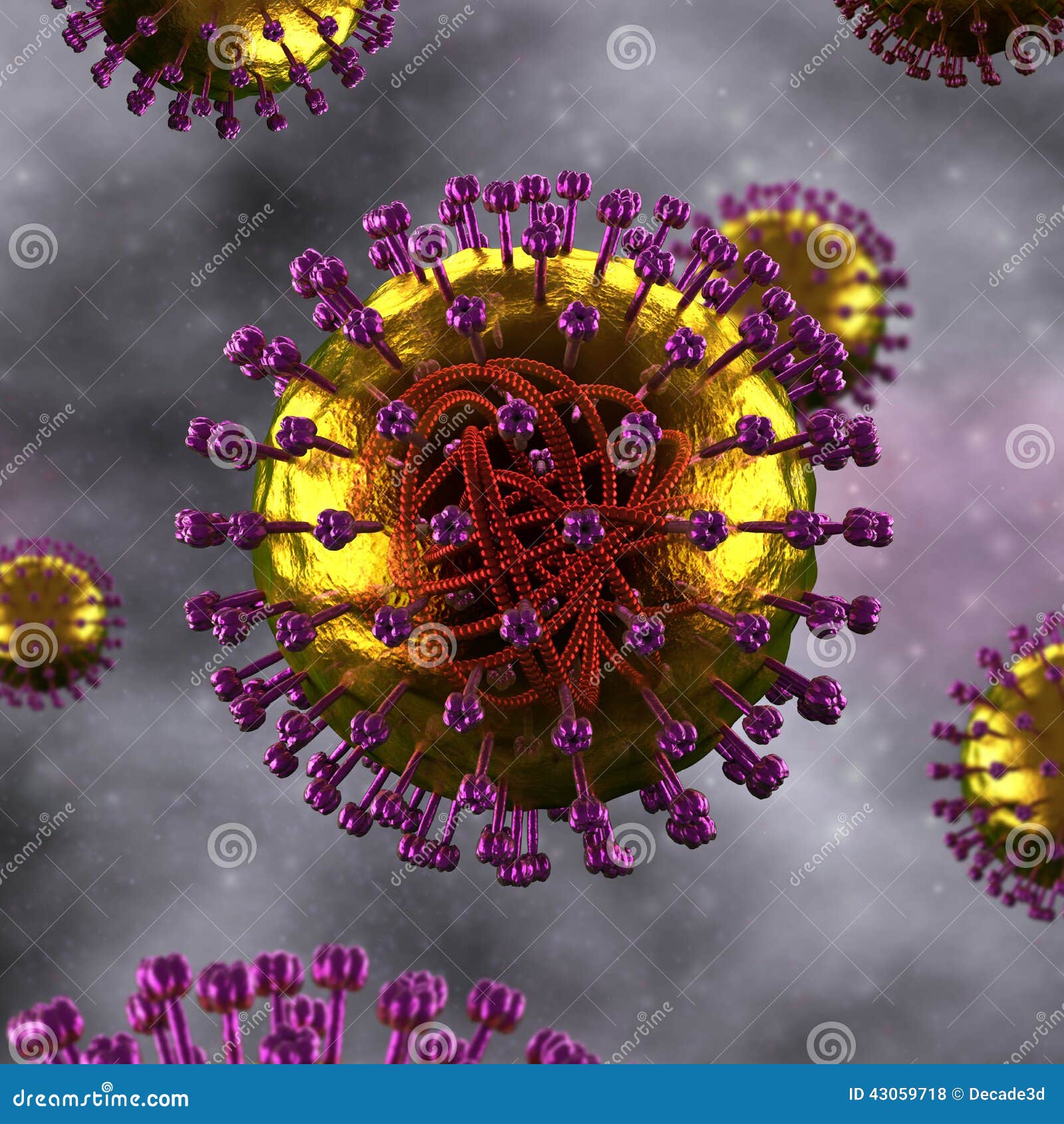 Measles Cell - Microbiology Detailed View Stock Illustration ...