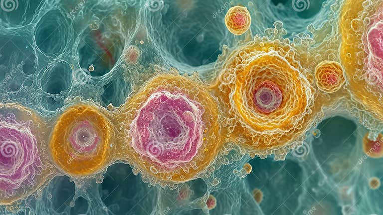 Measles Virus Under a Microscope AI Generated Stock Illustration ...