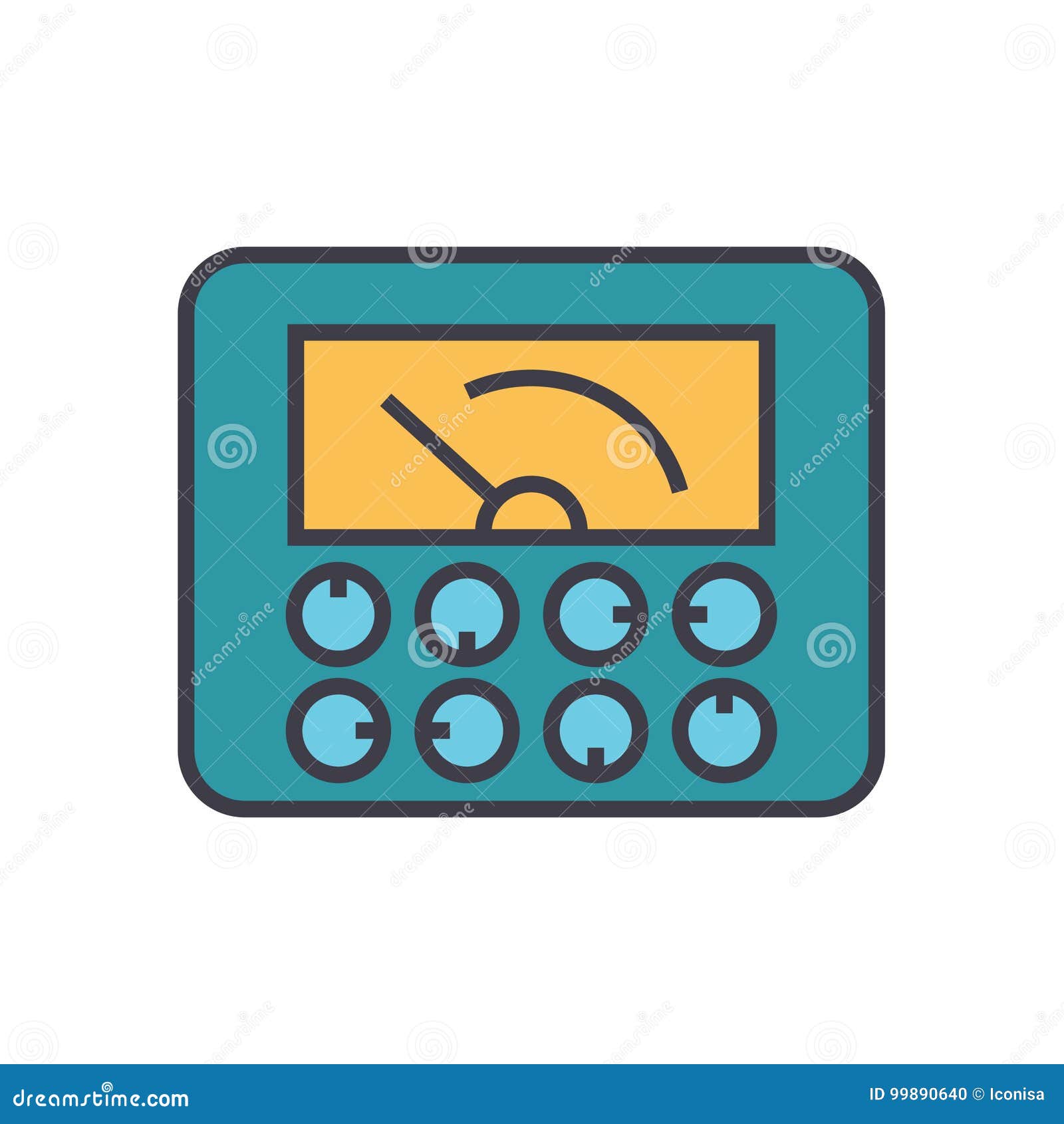 Measurable Indicators, Gauge Flat Line Illustration, Concept Vector ... Measurable Indicators, Gauge Flat Line Illustration, Concept Vector ...