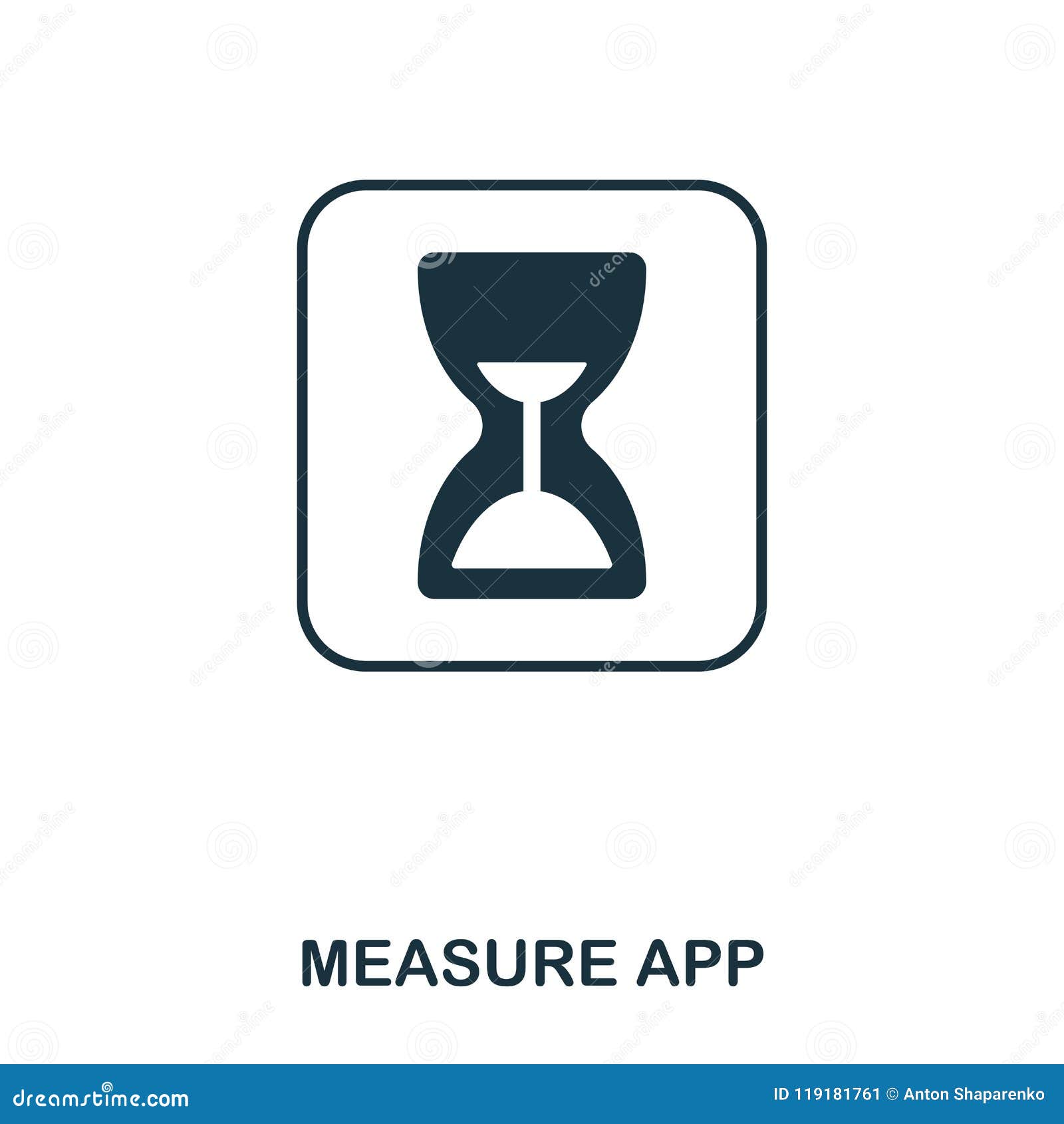 Measure App Icon. Mobile App, Printing, Web Site Icon. Simple Element ...
