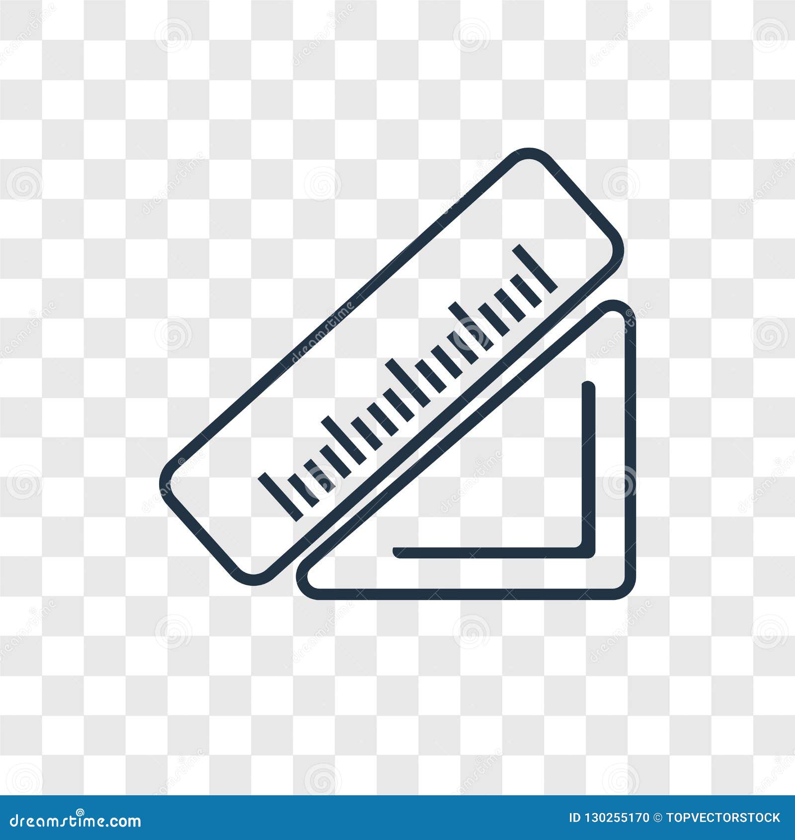 Measure Concept Vector Linear Icon Isolated on Transparent Background ...