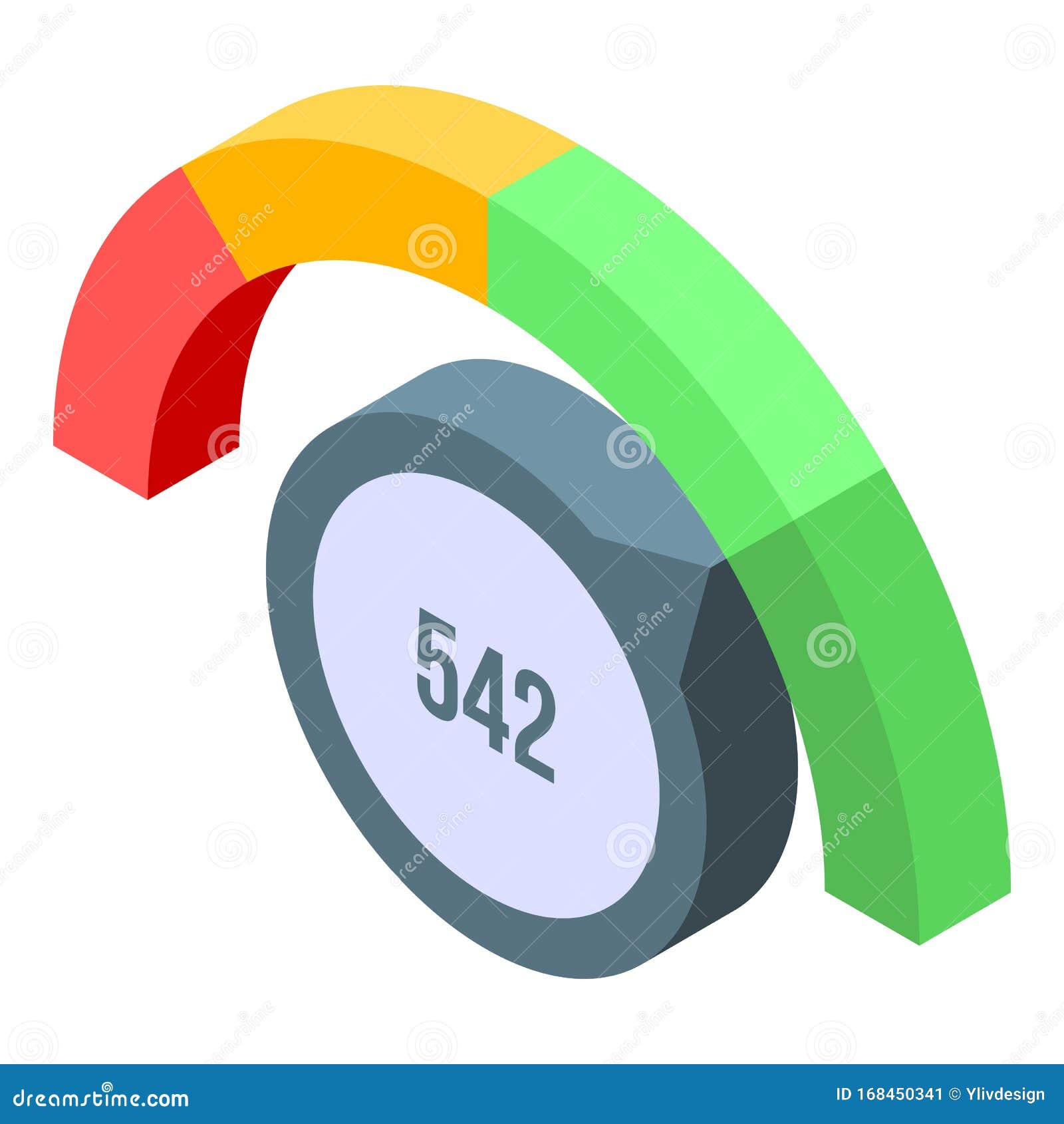 Measure Credit Score Icon, Isometric Style Stock Vector - Illustration ... Measure Credit Score Icon, Isometric Style Stock Vector - Illustration ...