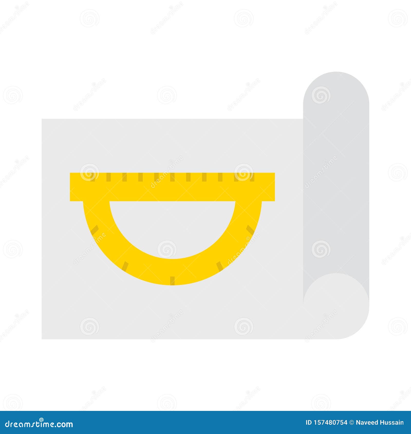 Measure flat vector icon stock vector. Illustration of mathematics ...