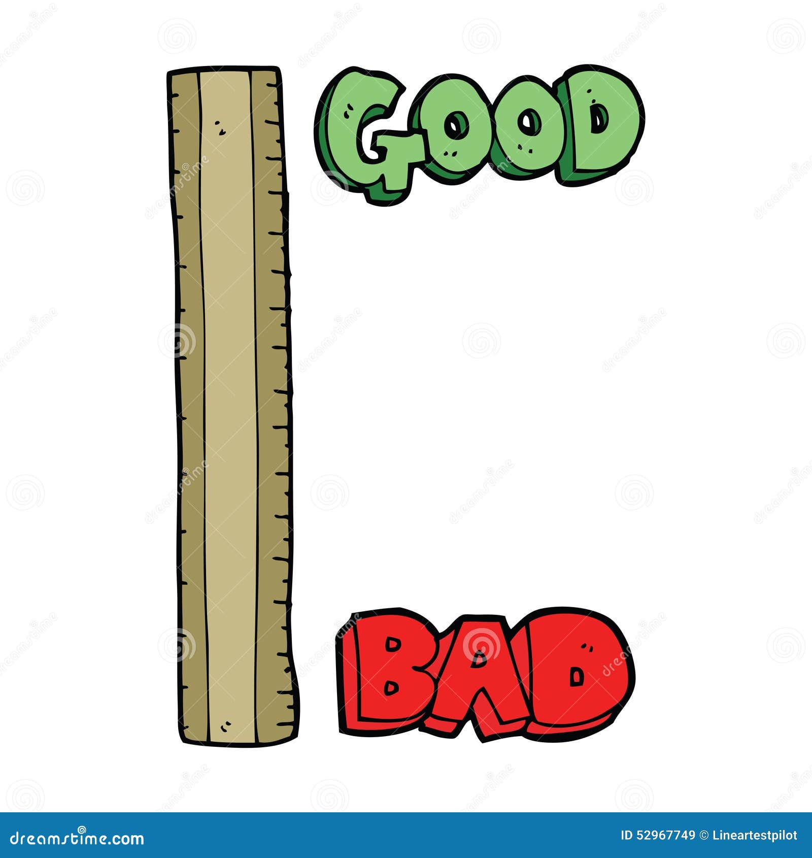 Good Or Bad Measuring Gauge. Vector Indicator Illustration. Meter With ...