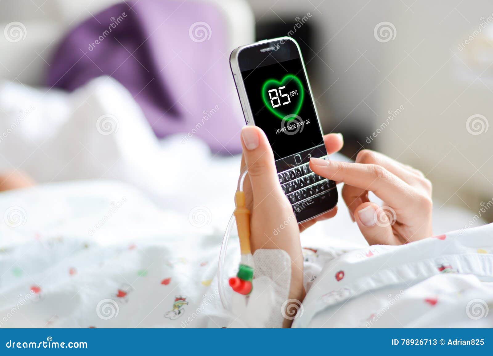 Measure Heart Rate Pulse with Smartphone or Mobile Phone Stock Image ...