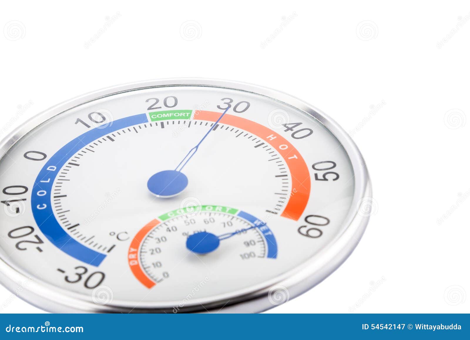 Measure Humidity and Temperature Stock Image - Image of warm, degree ...