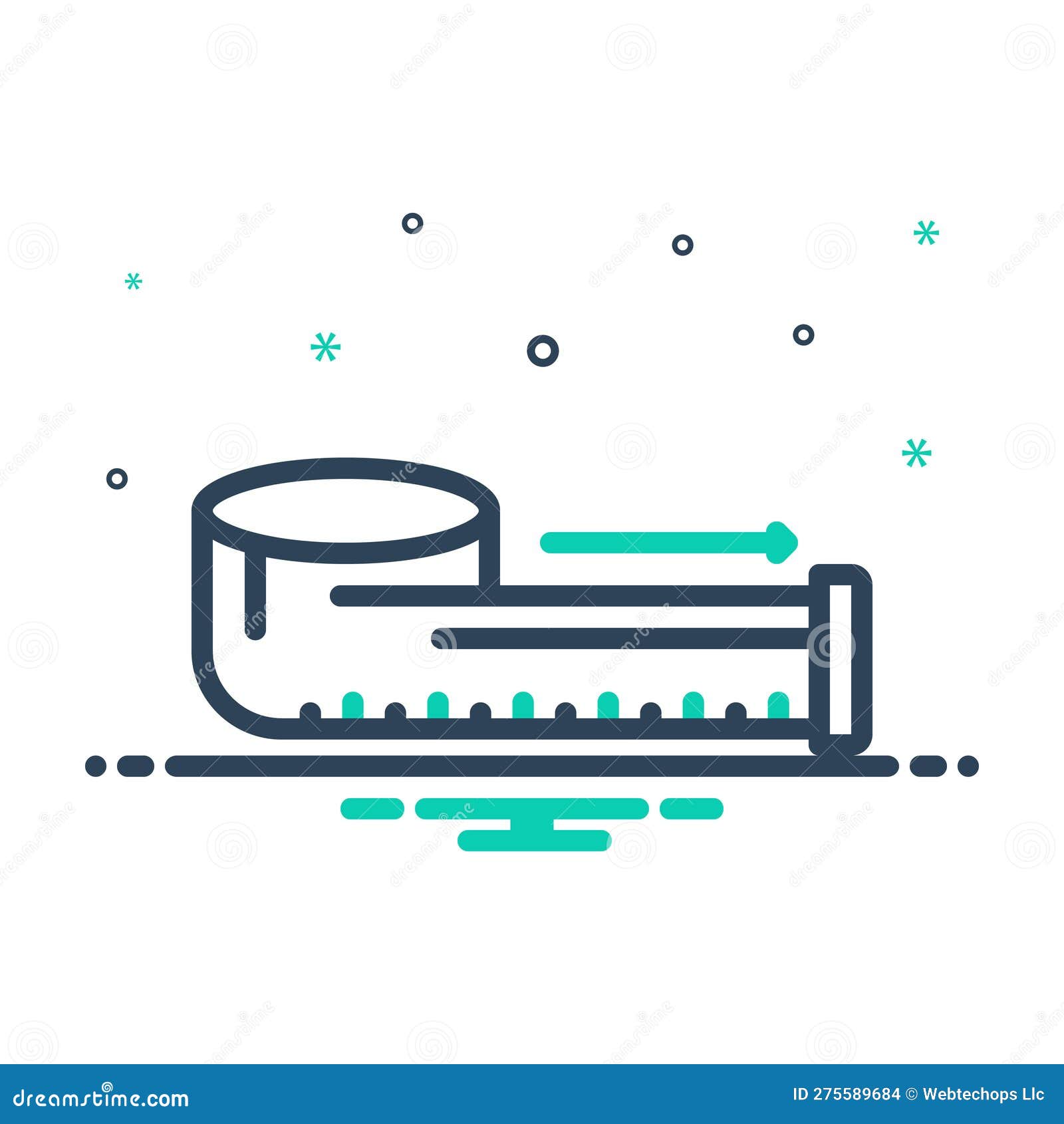 Mix Icon for Measure, Scale and Measurement Stock Vector - Illustration ...