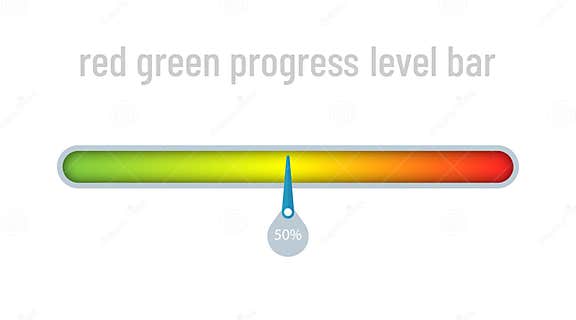 Measure the Level with a Green Red Gradient and a Percentage Arrow on ...