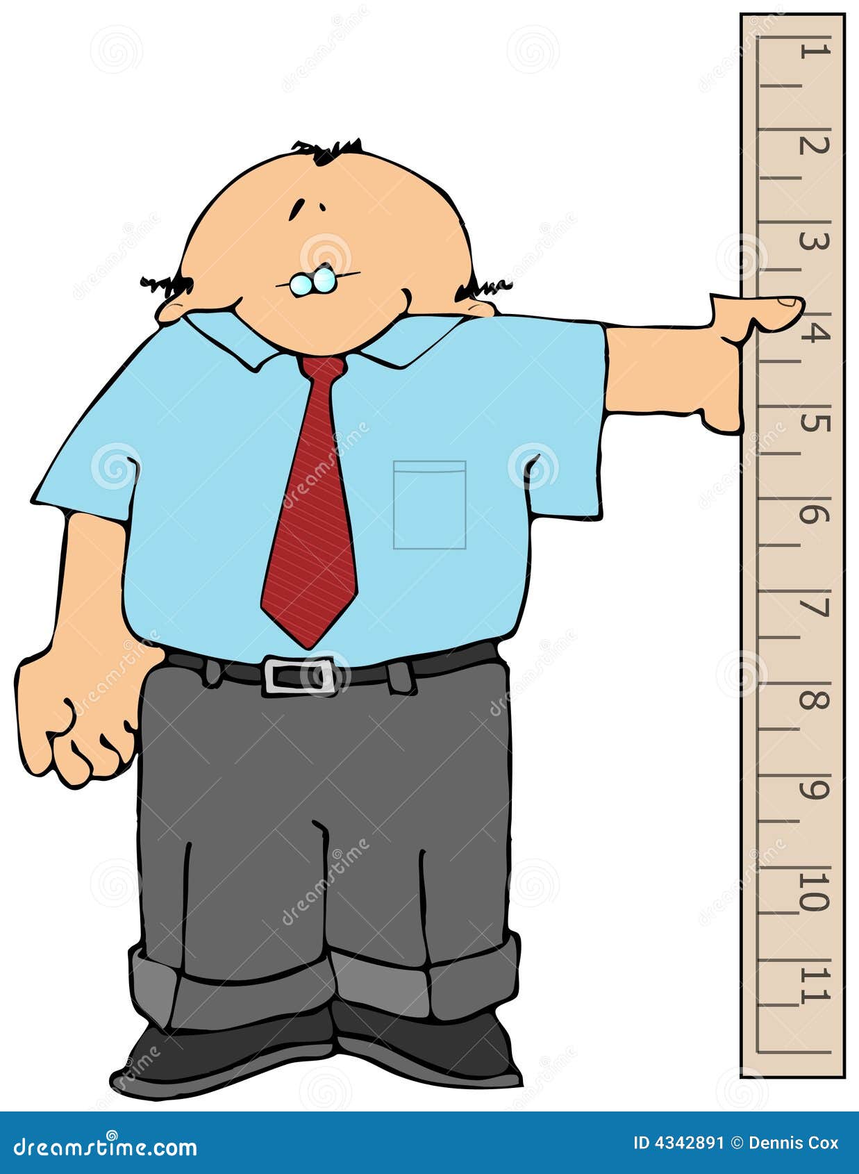 Measure Man stock illustration. Illustration of measure - 4342891