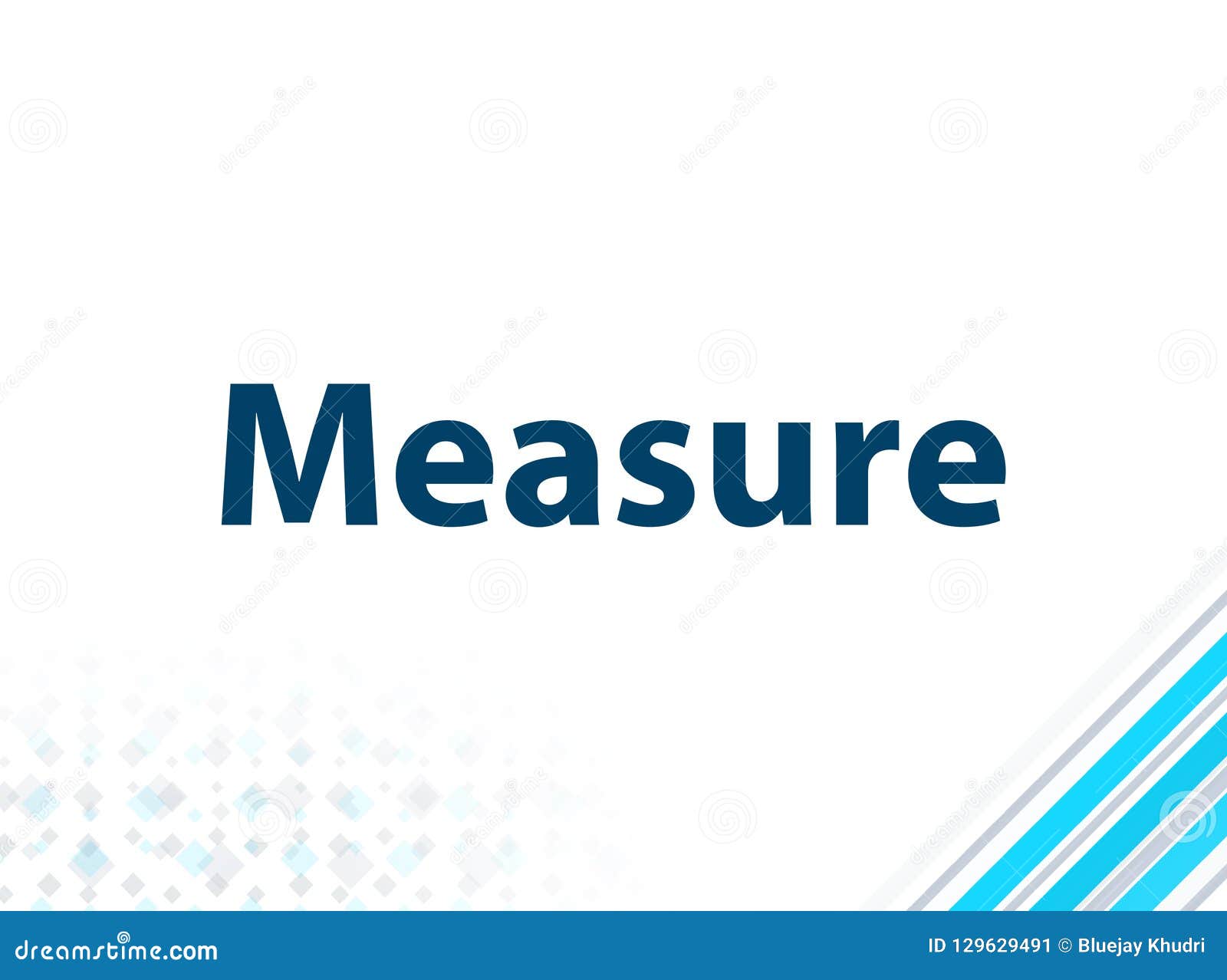 Measure Modern Flat Design Blue Abstract Background Stock Illustration ...