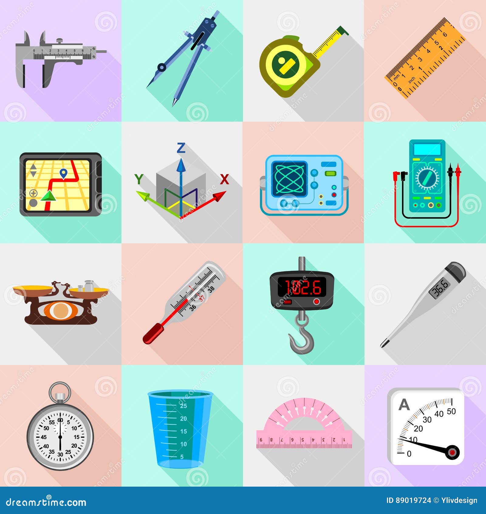 Cube Measurements Vector Concept Linear Icon Or Sign Royalty-Free Stock ...