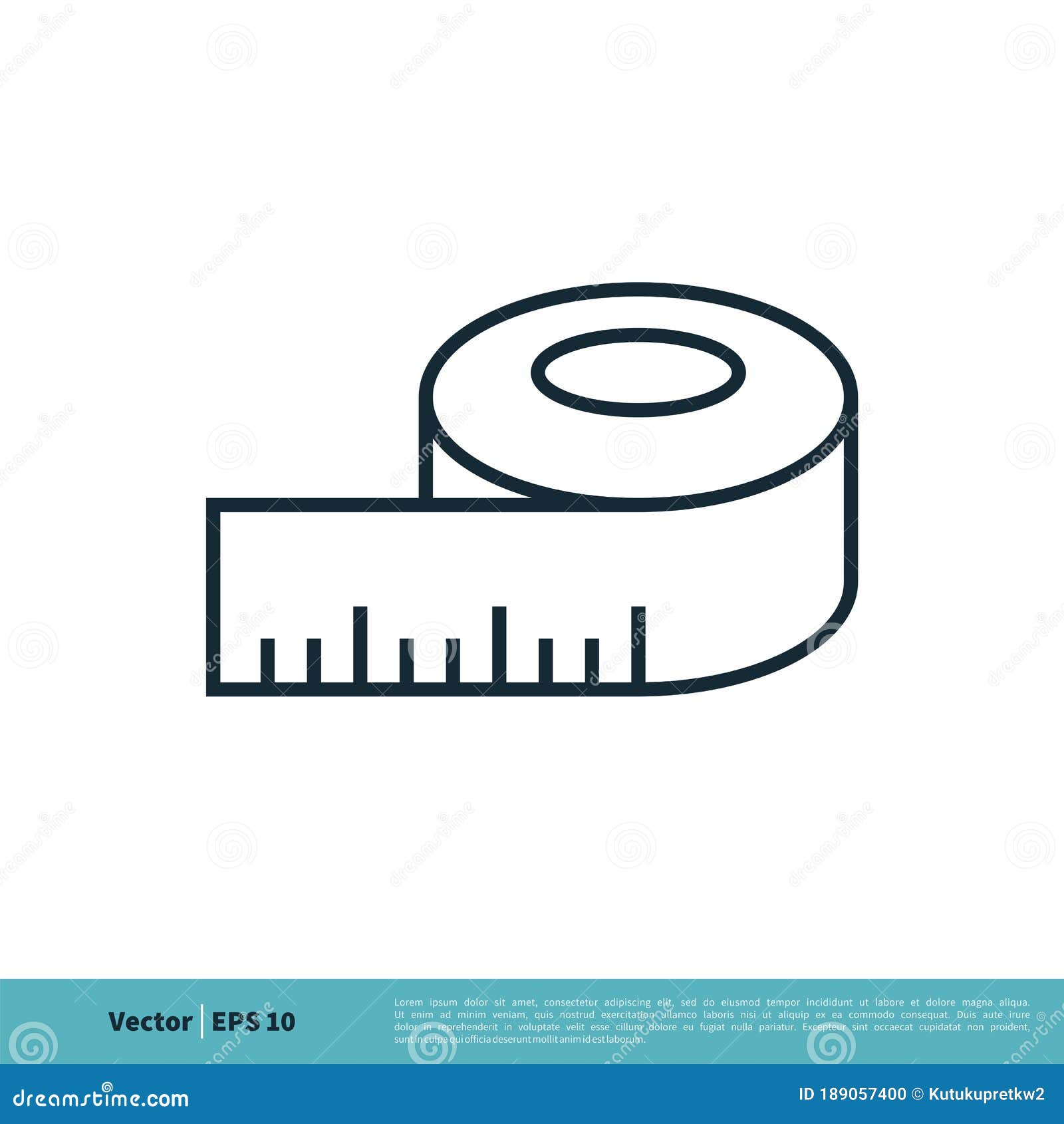 Measure Ruler Icon Vector Logo Template Illustration Design. Vector EPS ...