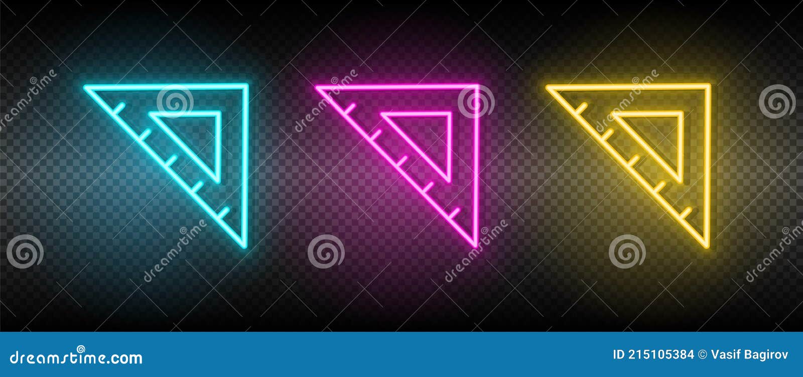 Ruler Triangle Hand Drawn In Doodle Style. Scandinavian Simple ...