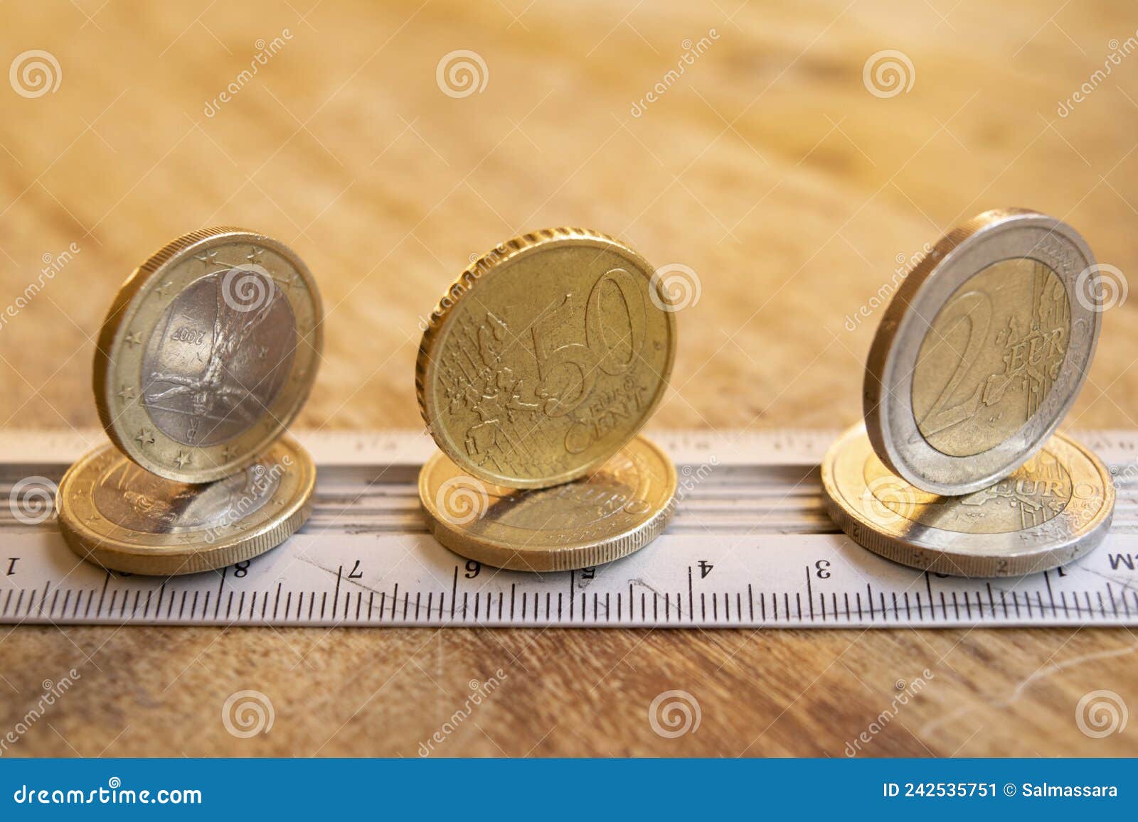 Measure and Size of Savings Stock Image - Image of banking, money ...