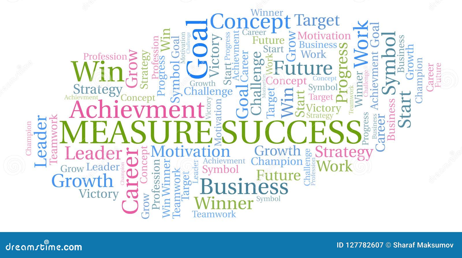 Measure Success Word Cloud. Stock Illustration - Illustration of ...
