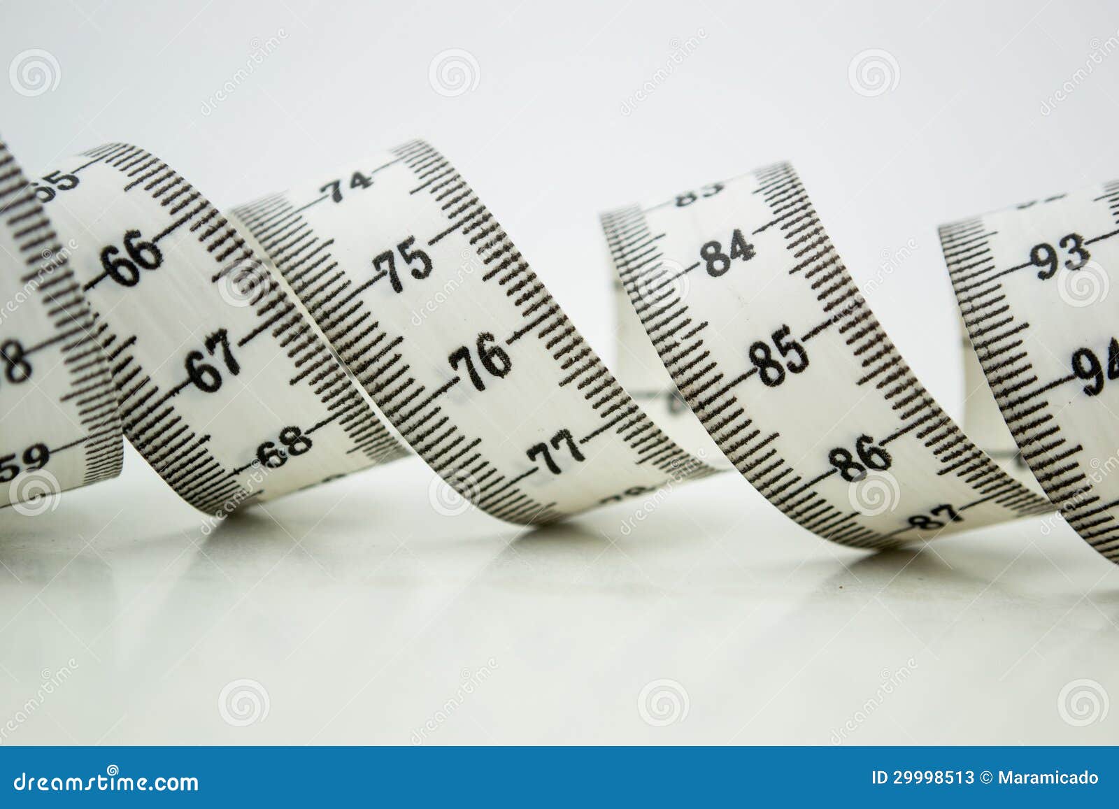 Measure Tape or Centimeter Isolated Over White Stock Image - Image of ...