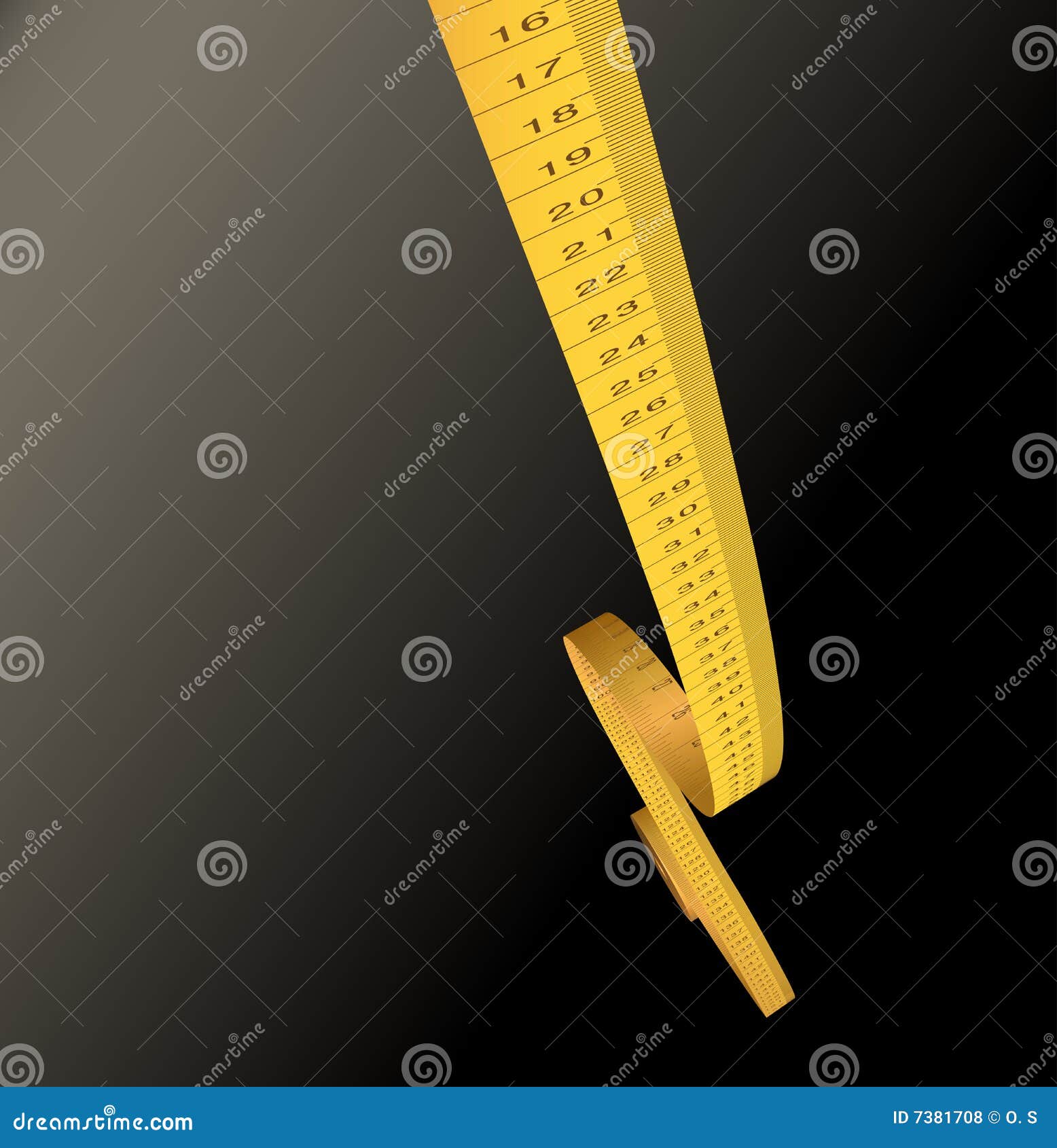 Measure tape - cm - vector stock vector. Illustration of tool - 7381708