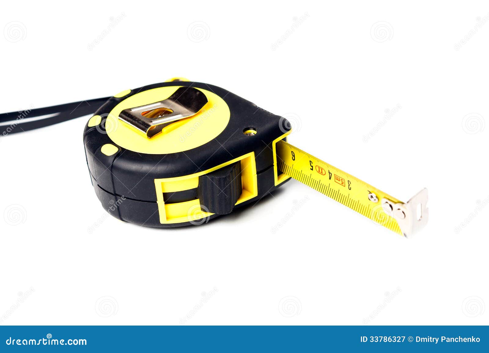 Measure Tape Ruler Isolated on Stock Image - Image of inch, metal: 33786327