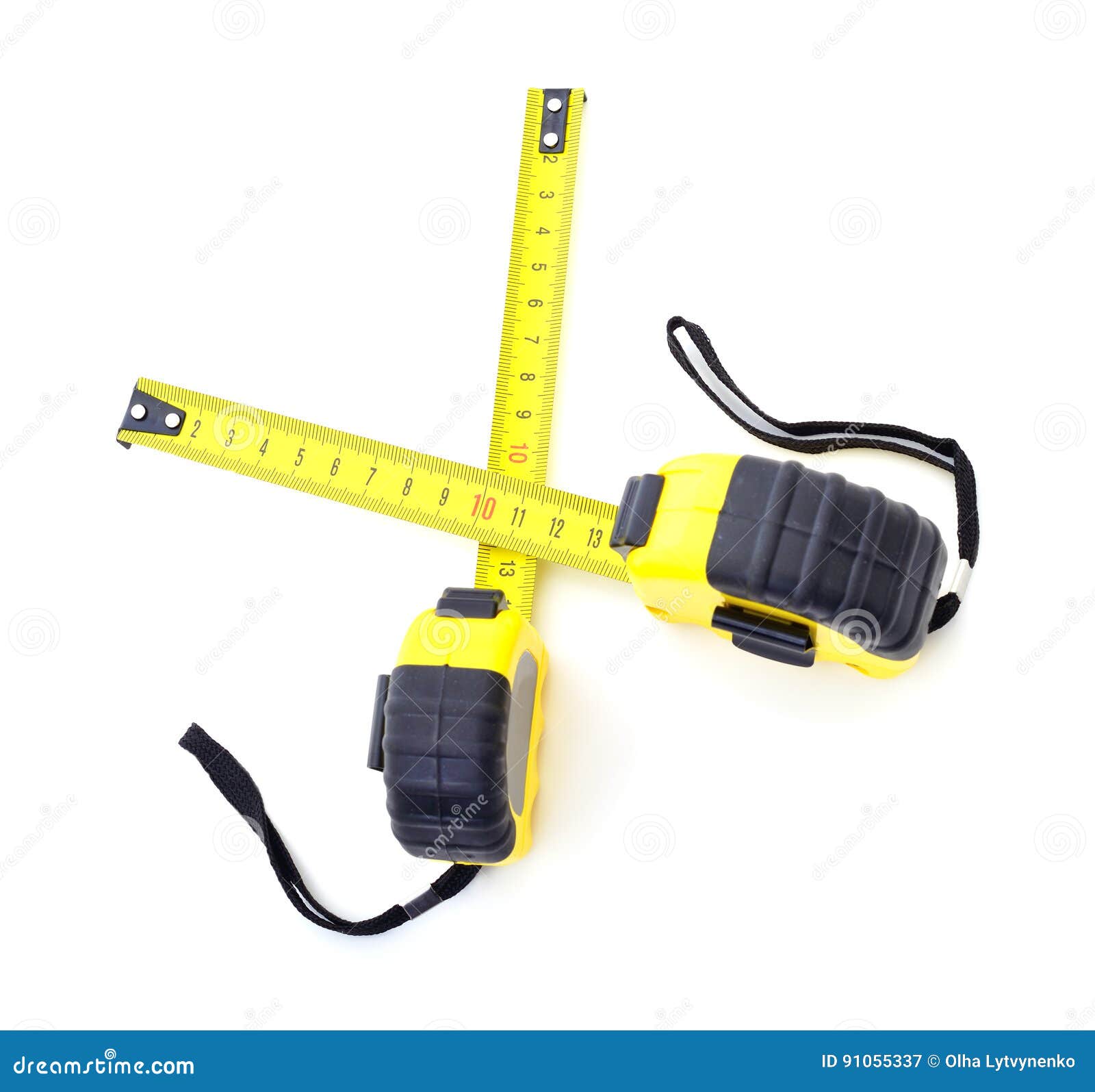Measure tapes . stock image. Image of tool, tape, instrument - 91055337