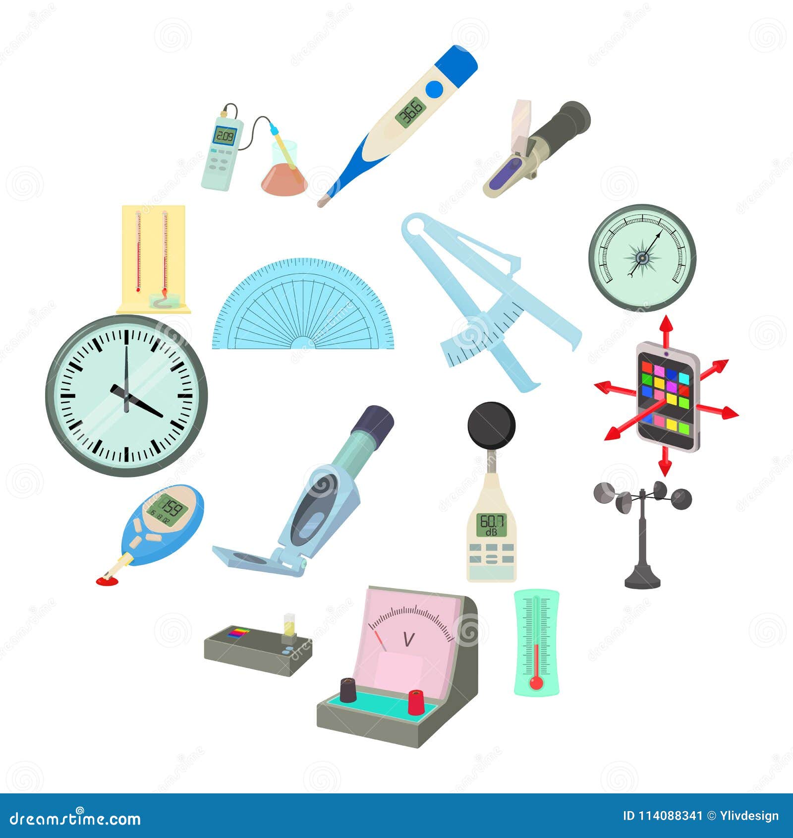 Measure Tools Icons Set, Cartoon Style | CartoonDealer.com #90977211 Measure Tools Icons Set, Cartoon Style | CartoonDealer.com #90977211