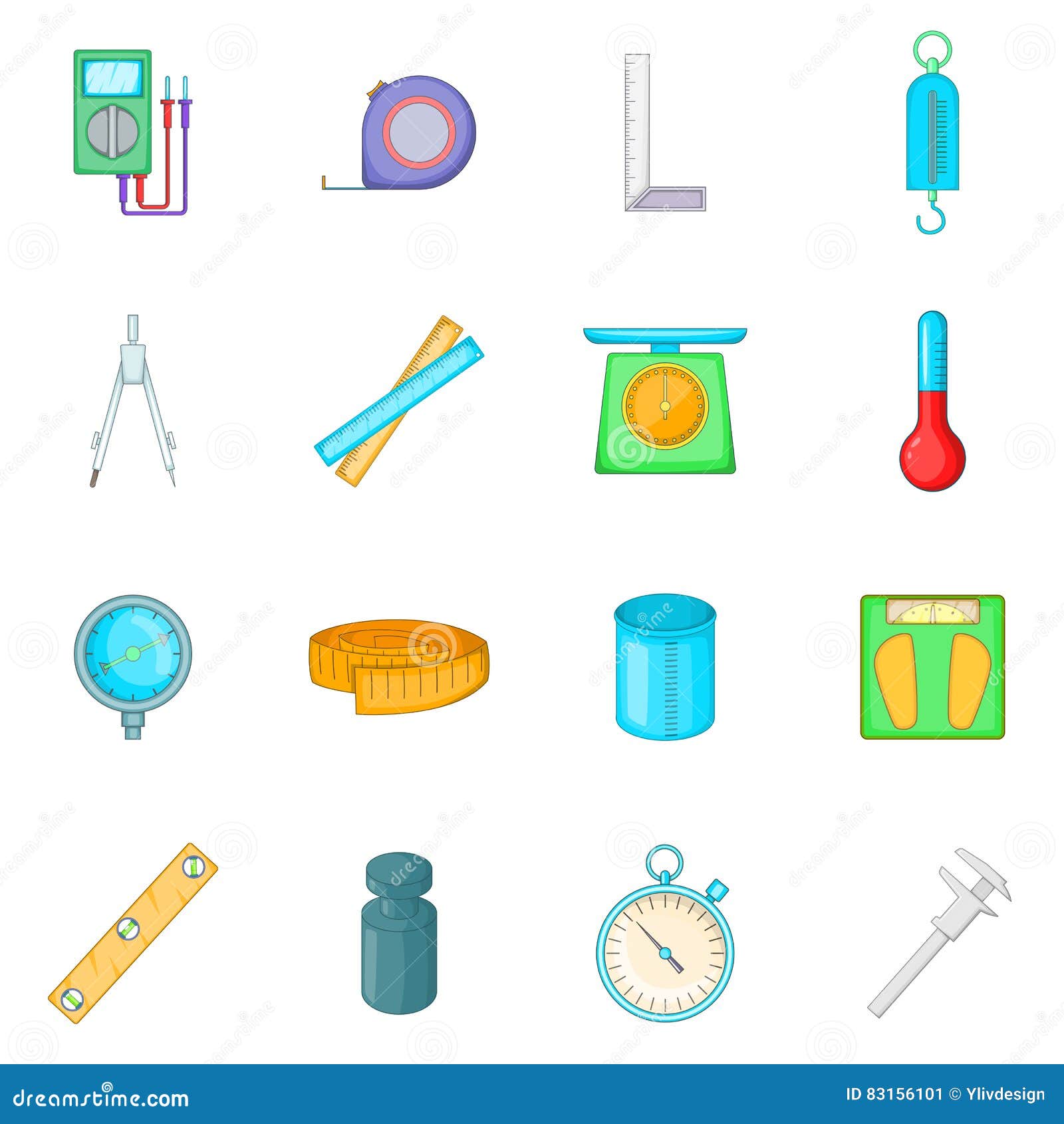 Measure Tools Icons Set, Cartoon Style | CartoonDealer.com #90977211 Measure Tools Icons Set, Cartoon Style | CartoonDealer.com #90977211