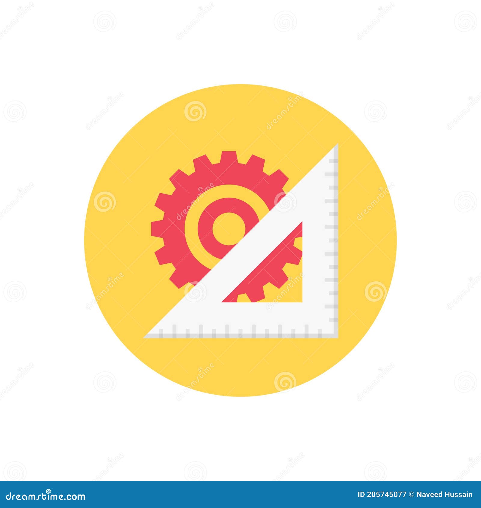 Measure Vector Flat Colour Icon Stock Vector - Illustration of ...