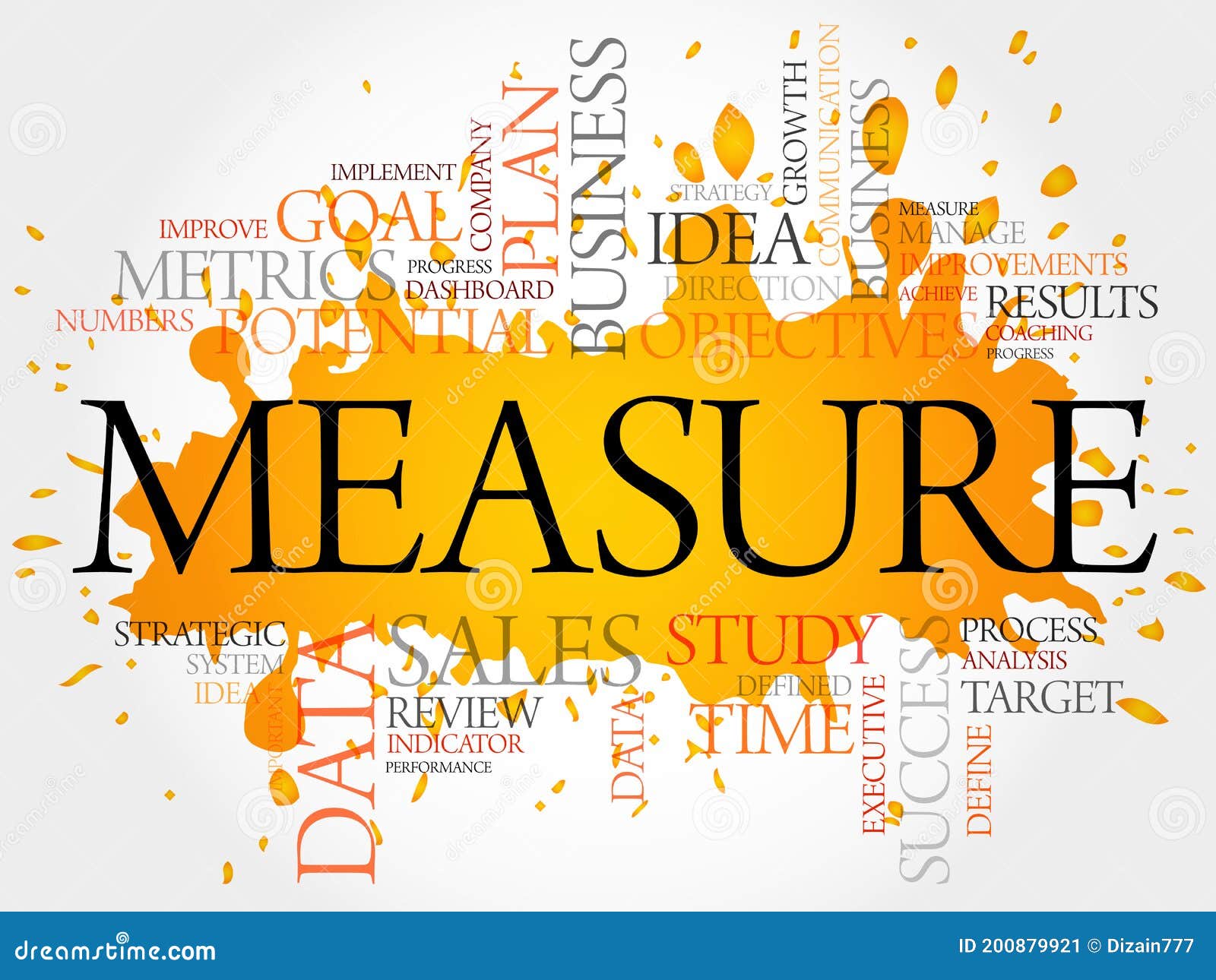 Measure Word Cloud Collage Stock Image | CartoonDealer.com #202994509