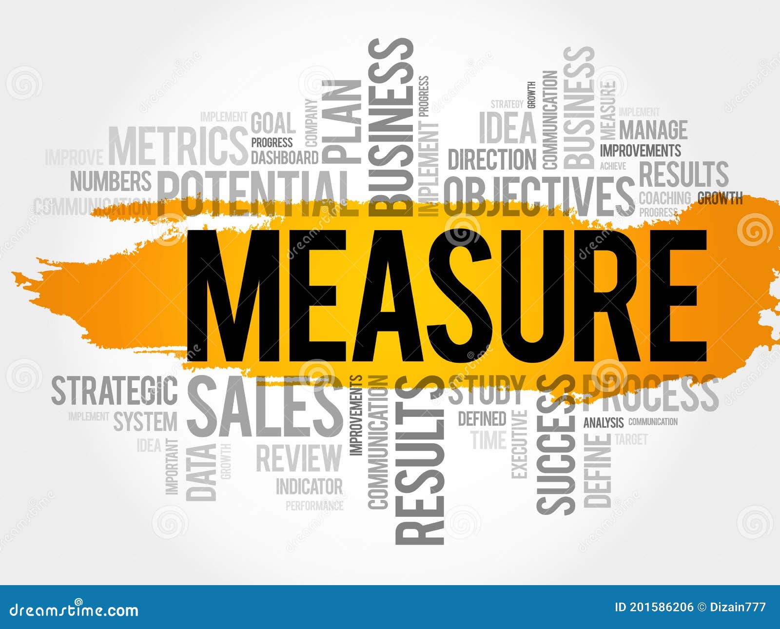 Measure Word Cloud Collage Stock Image | CartoonDealer.com #202994509
