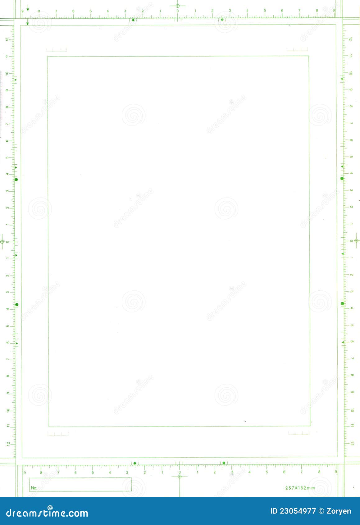 Measured green border stock image. Image of blank, background - 23054977