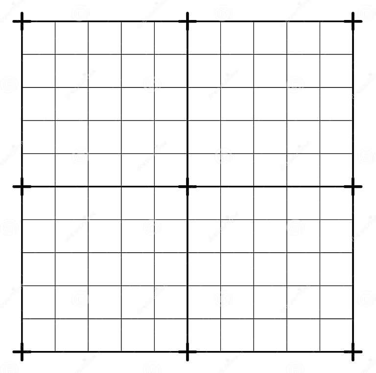 Measured Grid. Graph Plotting Grid. Corner Ruler with Measurement ...