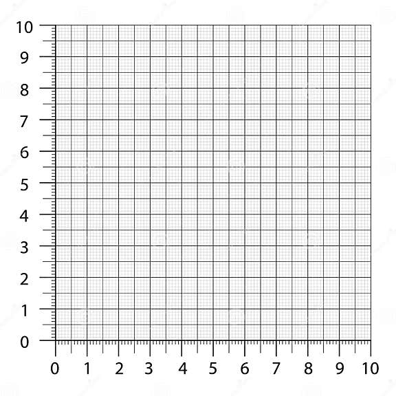 Measured Grid. Graph Plotting Grid Stock Vector - Illustration of graph ...