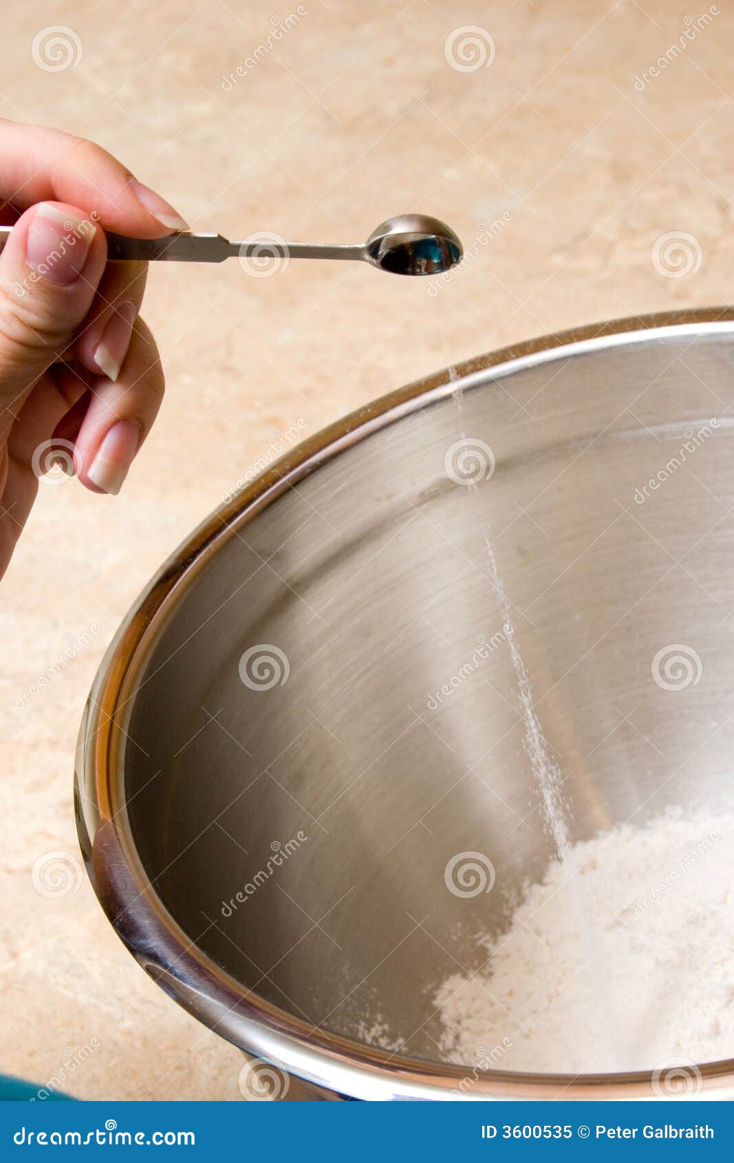 Measureing salt stock image. Image of flour, food, cook - 3600535