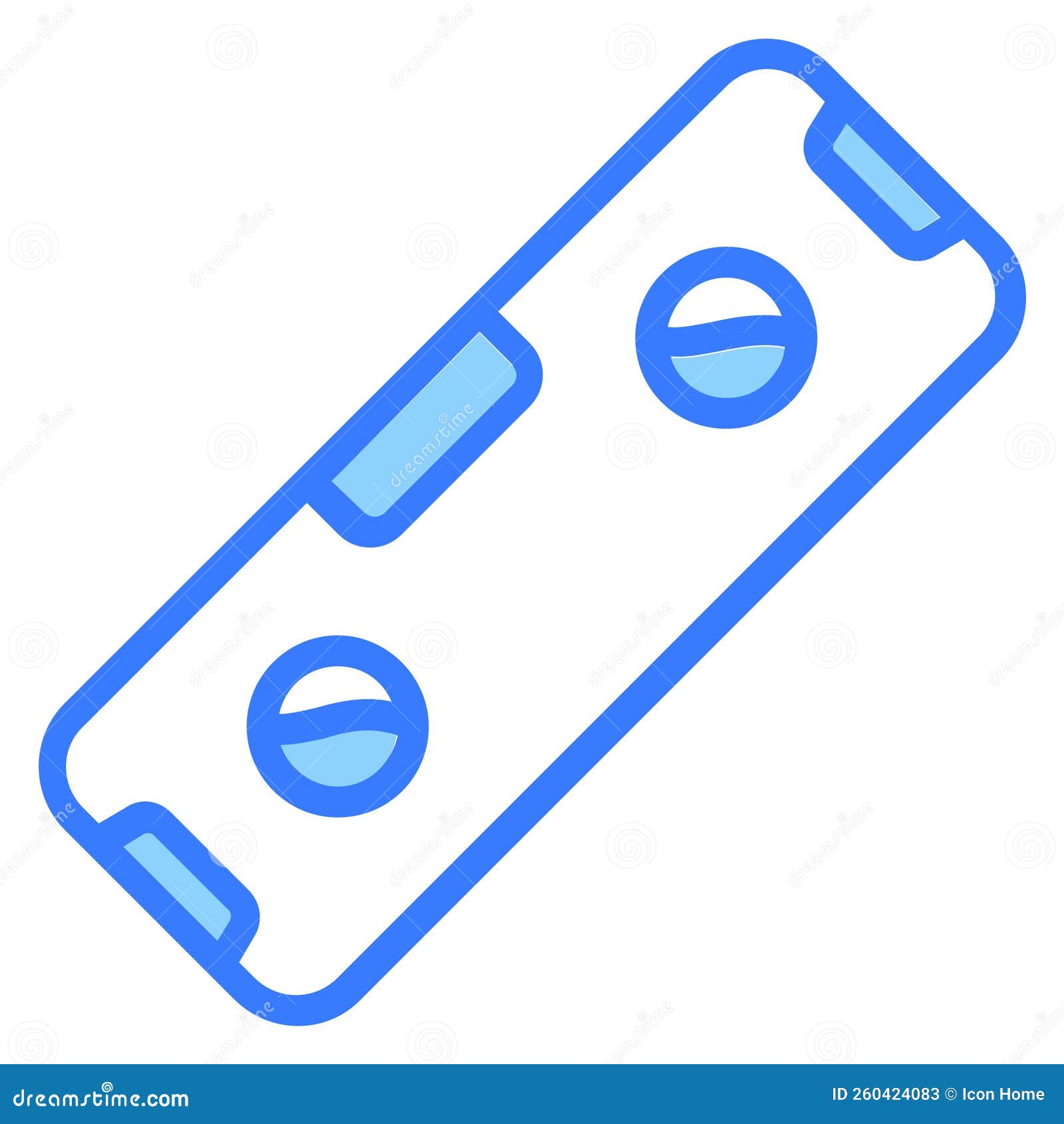 Measurement Blue Out Line Vector Design Stock Vector - Illustration of ...