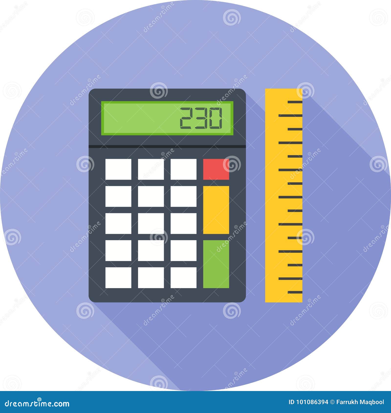 Measurement Calculation stock vector. Illustration of calculator ...