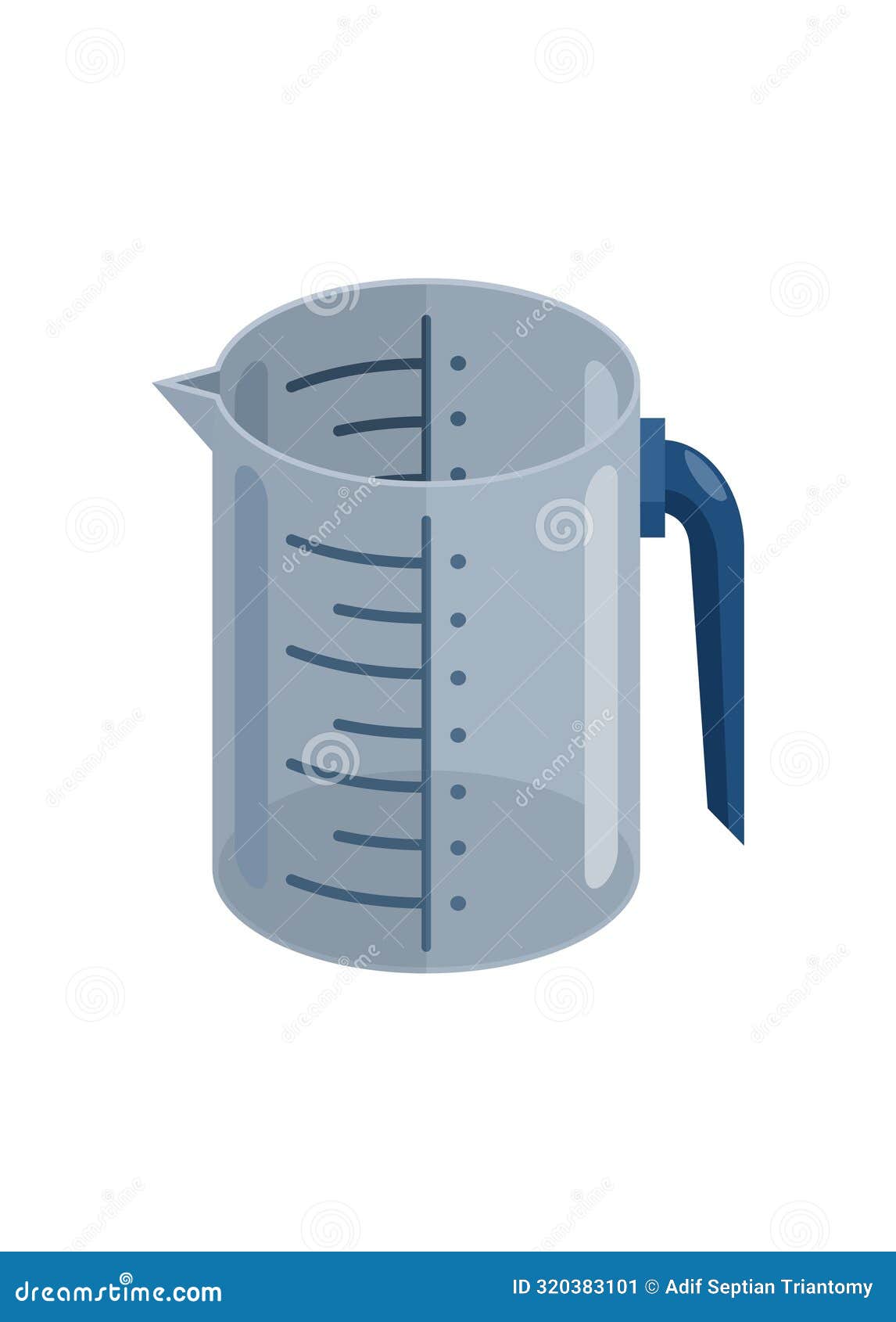 Measurement Cup. Simple Flat Illustration. Stock Vector - Illustration ...