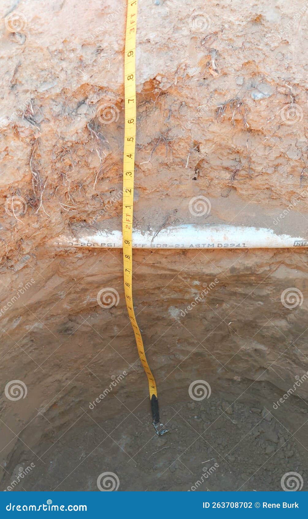 Measurement of Depth stock photo. Image of pipe, wood - 263708702