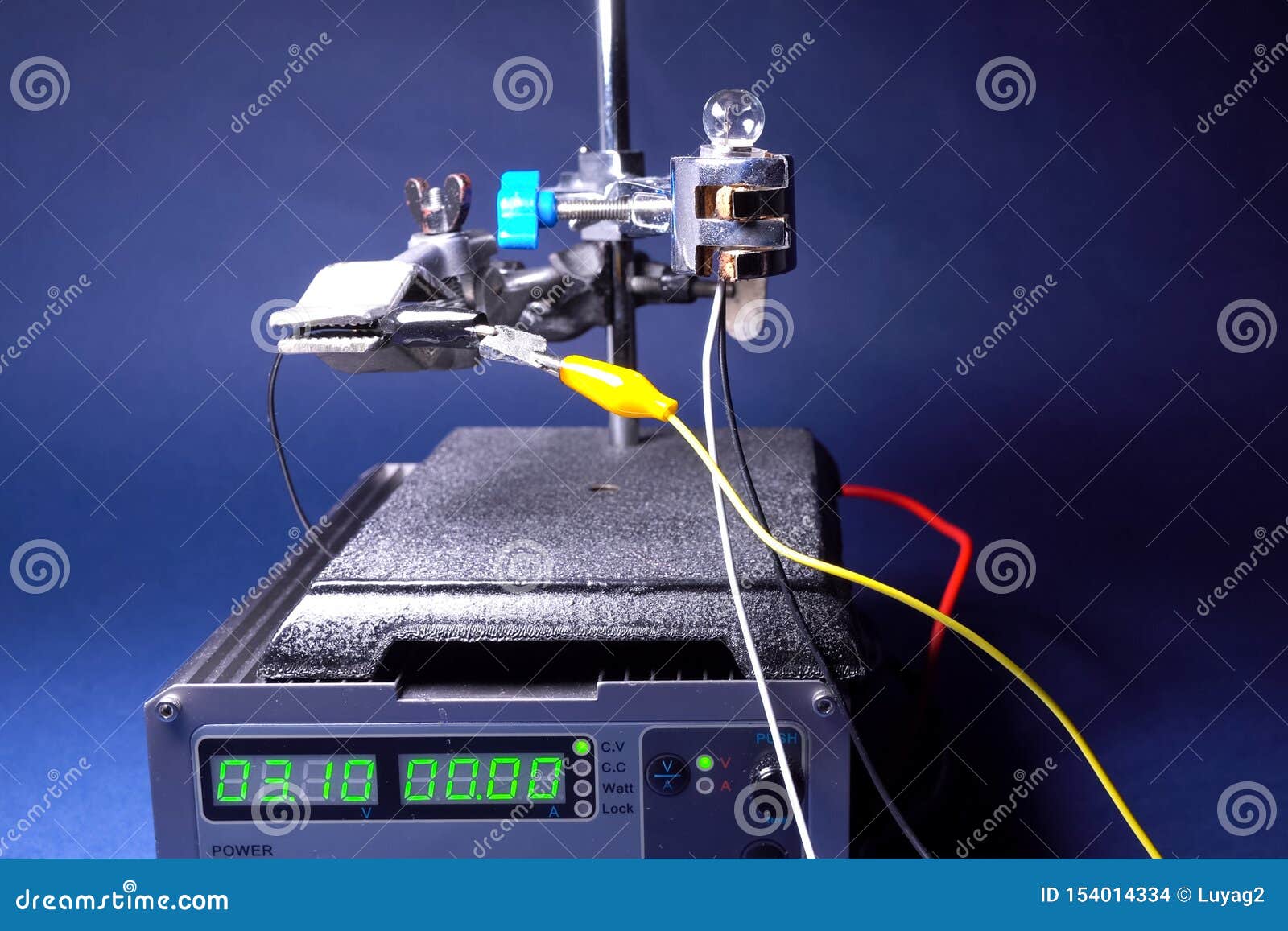 Crocodiles Circuit Clips Isolated On White Background. Collage. Stock ...