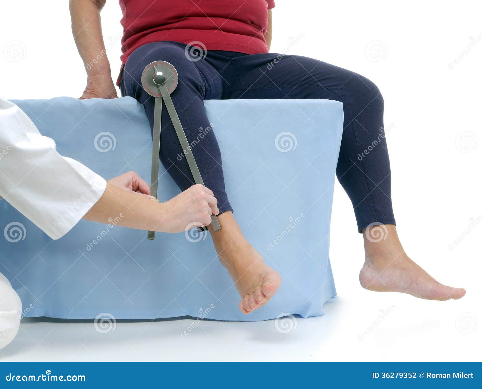 Measurement of Hip Joint External Rotation Stock Photo - Image of ...