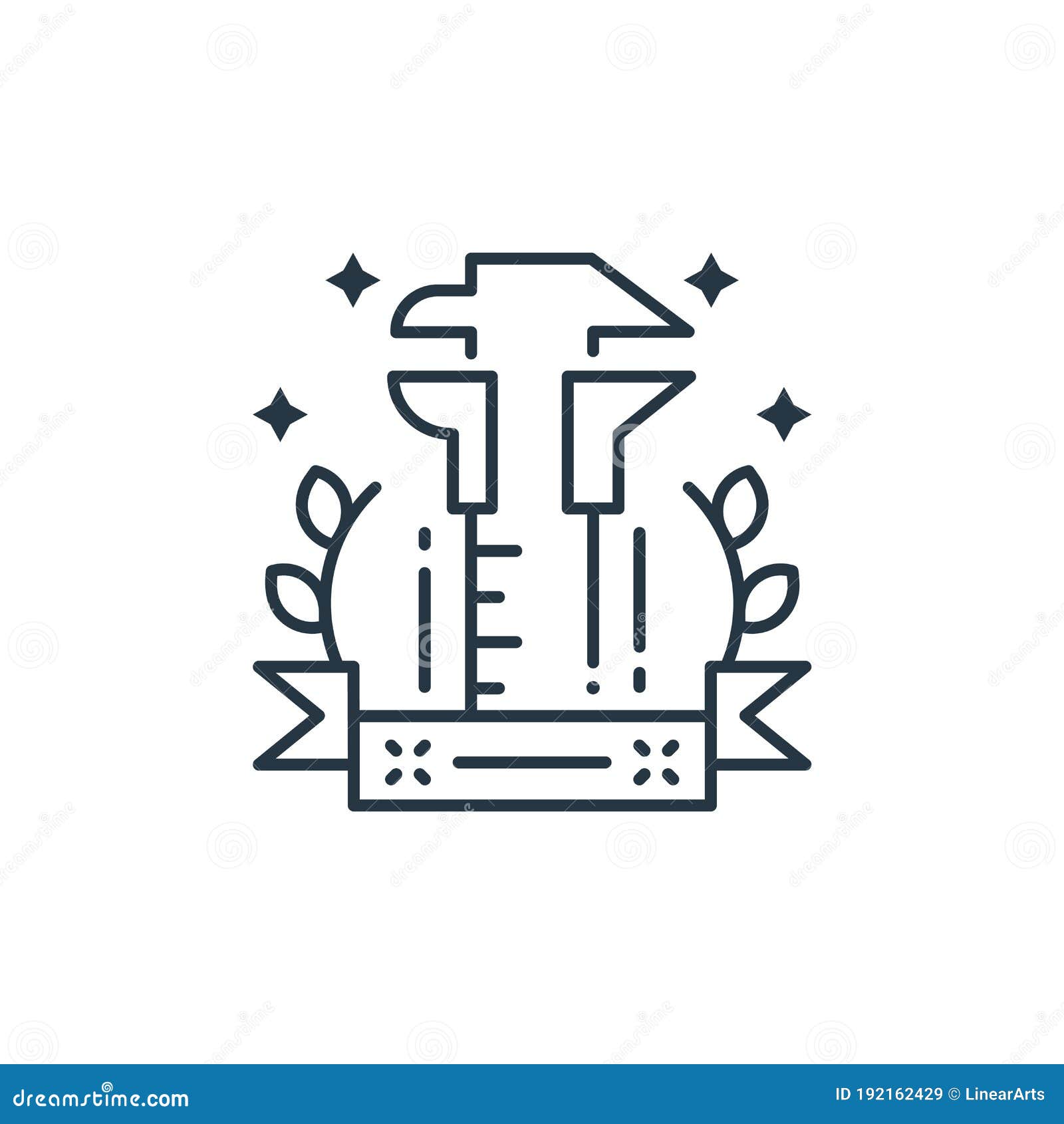 Measurement Icon Vector from Labor Day Concept. Thin Line Illustration ...