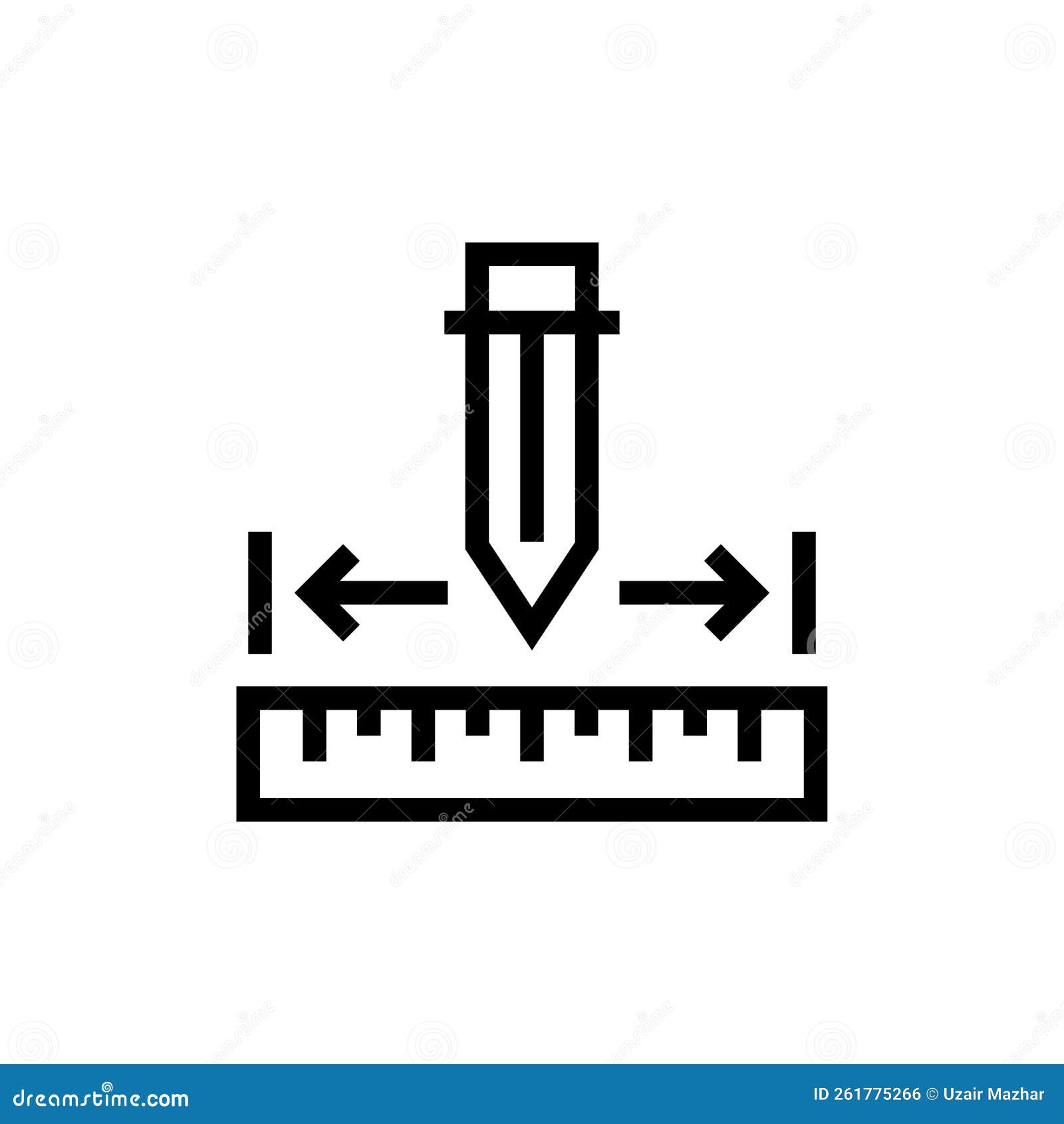 MEASUREMENT Icon in Vector. Logotype Stock Illustration - Illustration ...